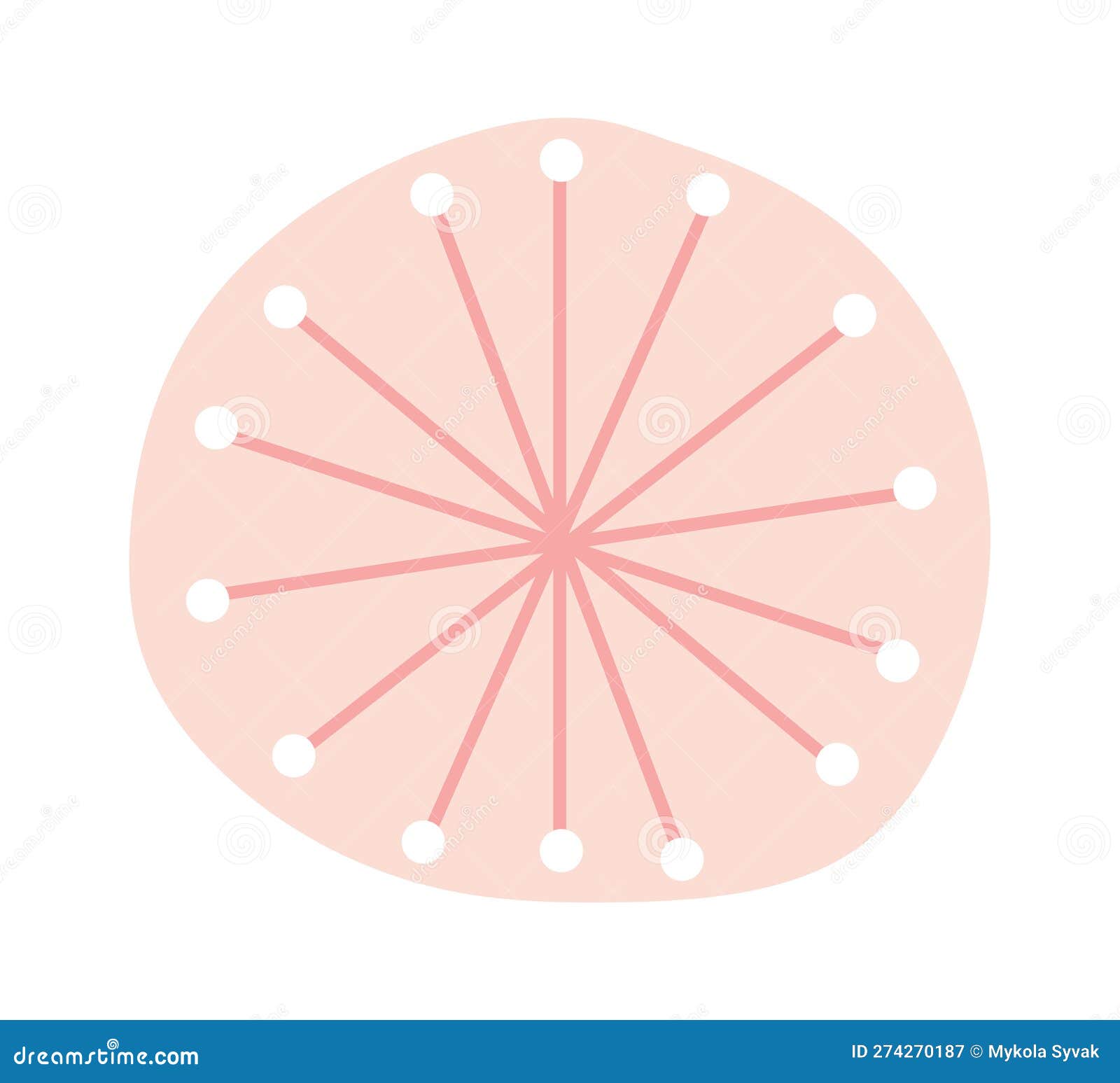 Abstract Round Flower Head stock vector. Illustration of graphic ...