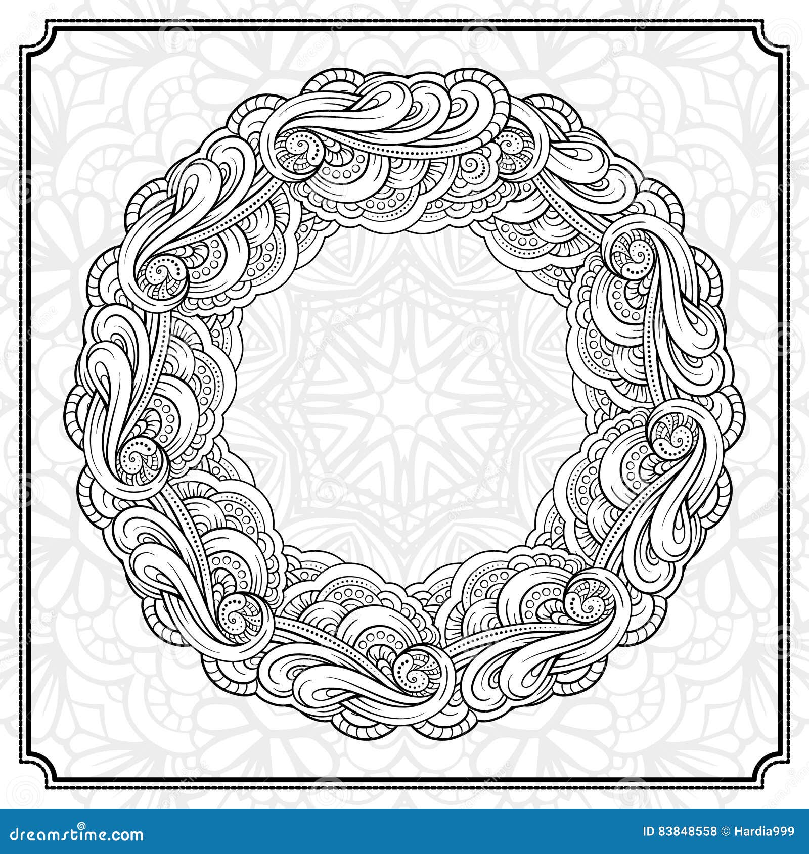 Abstract Round Frame Design Element Stock Vector - Illustration of ...