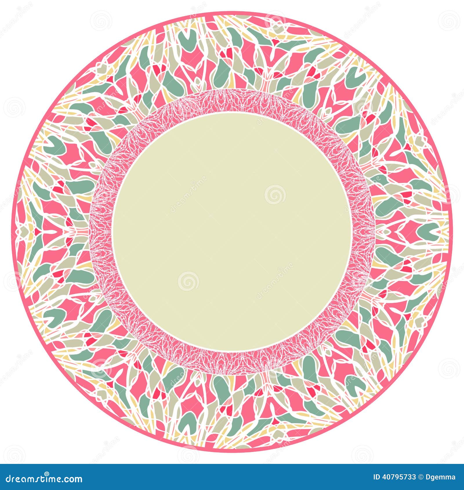 Abstract round frame stock vector. Illustration of swirl - 40795733