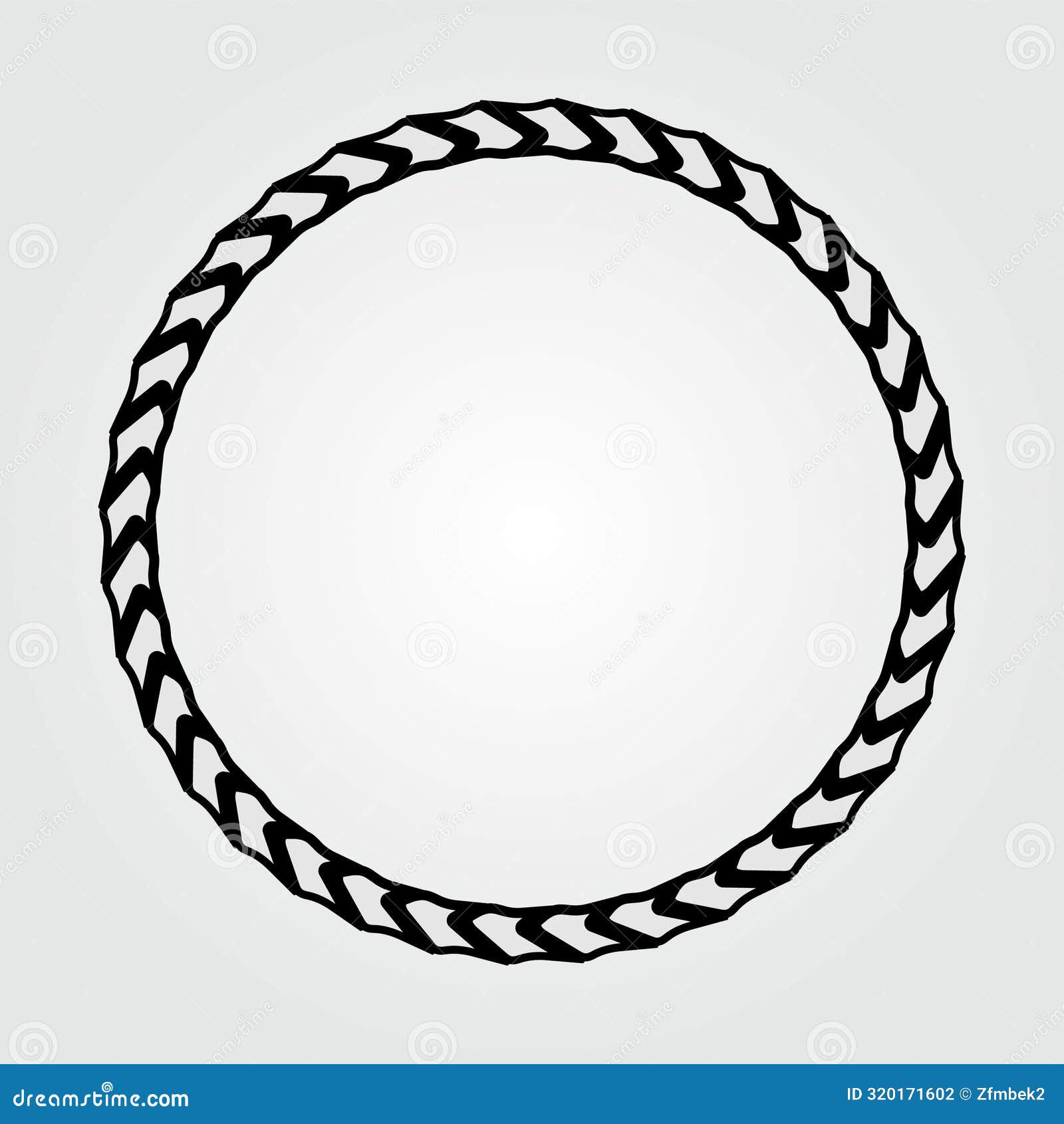 Abstract Round Frame Isolated. Vector Illustration Stock Vector ...