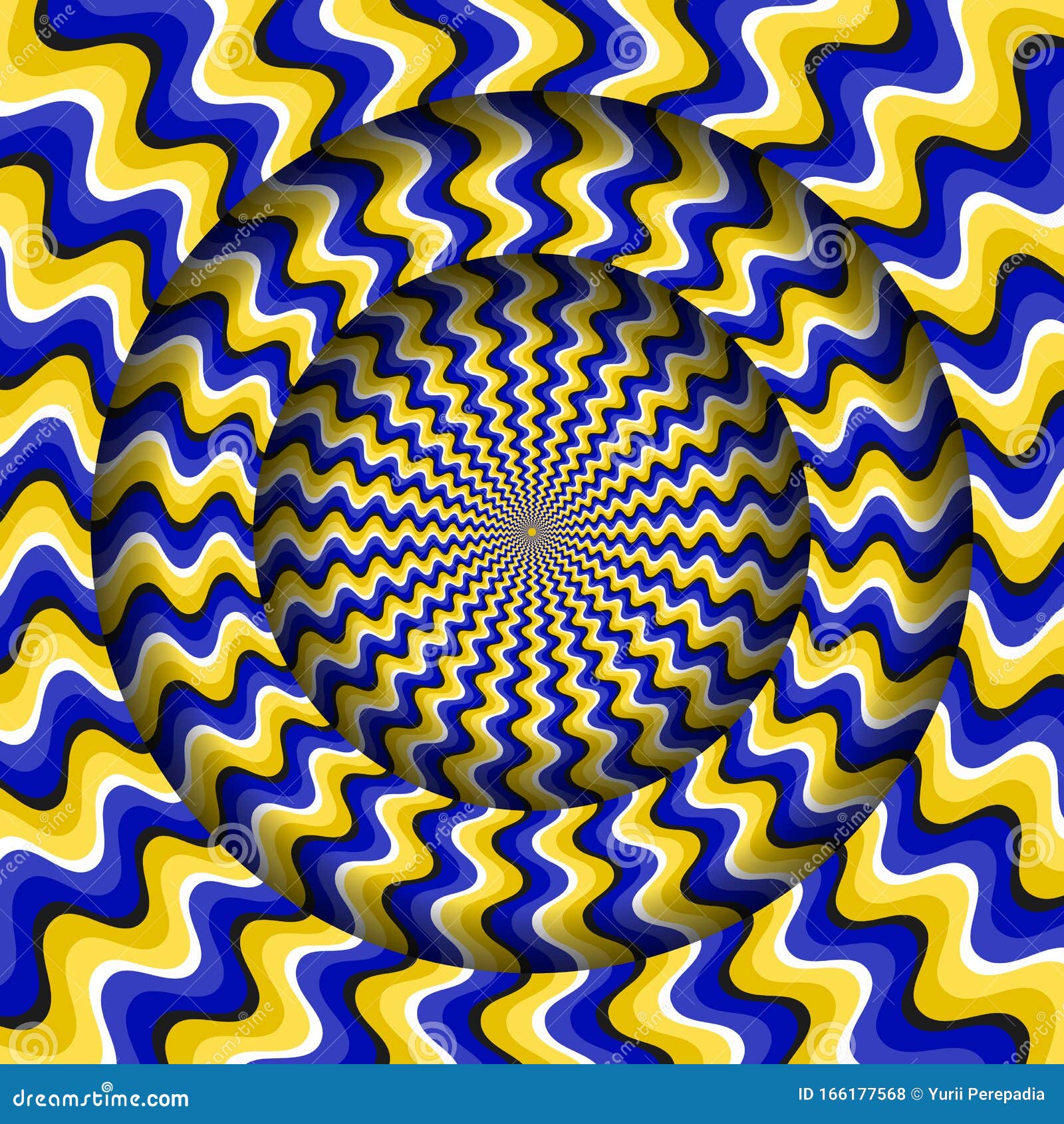 Pattern - Optical Illusion With Geometric Drawing Stock Photo ...