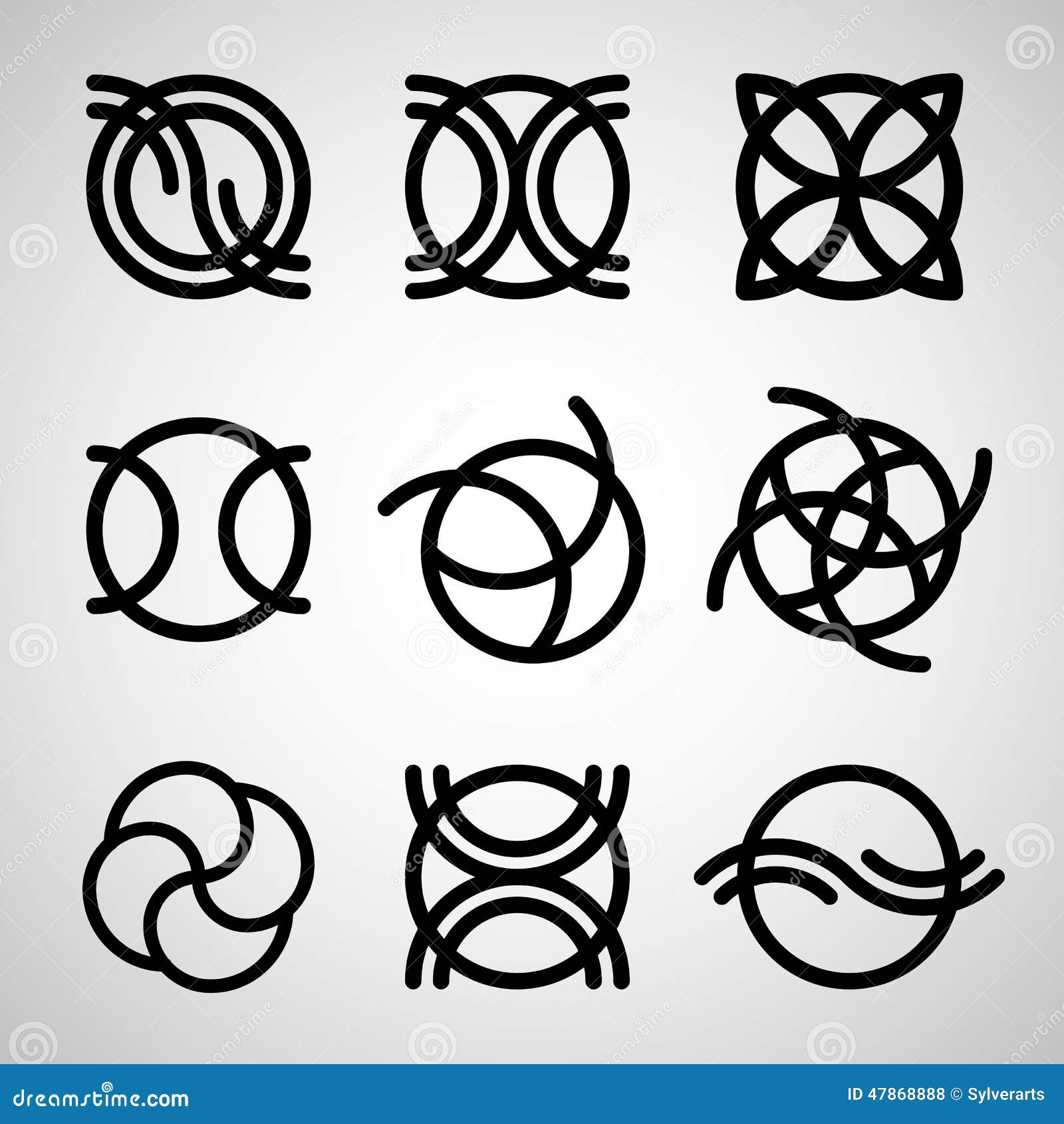 Abstract round icons. stock vector. Illustration of indication - 47868888