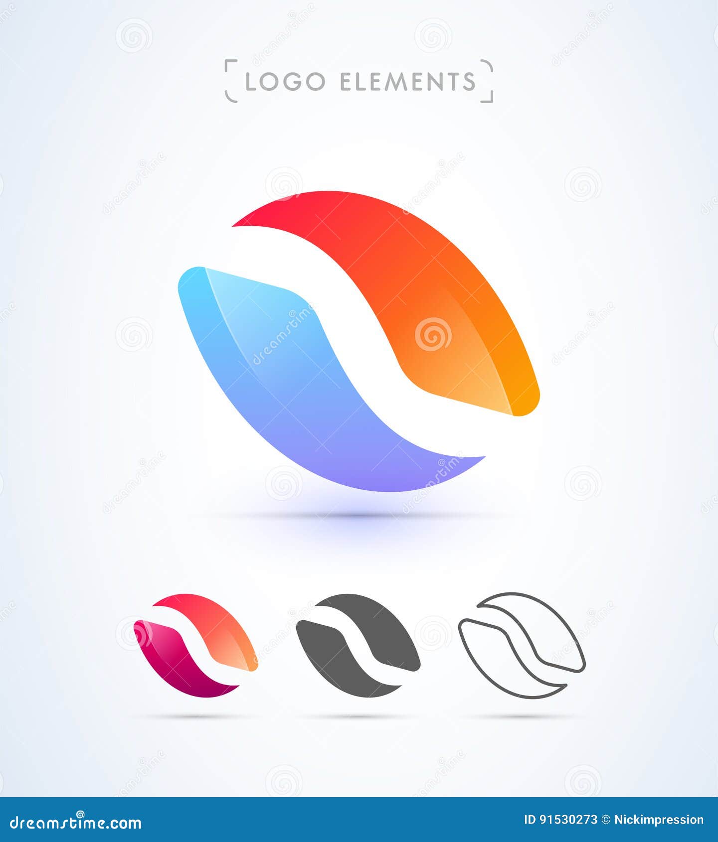 Abstract round logo stock vector. Illustration of ball - 91530273