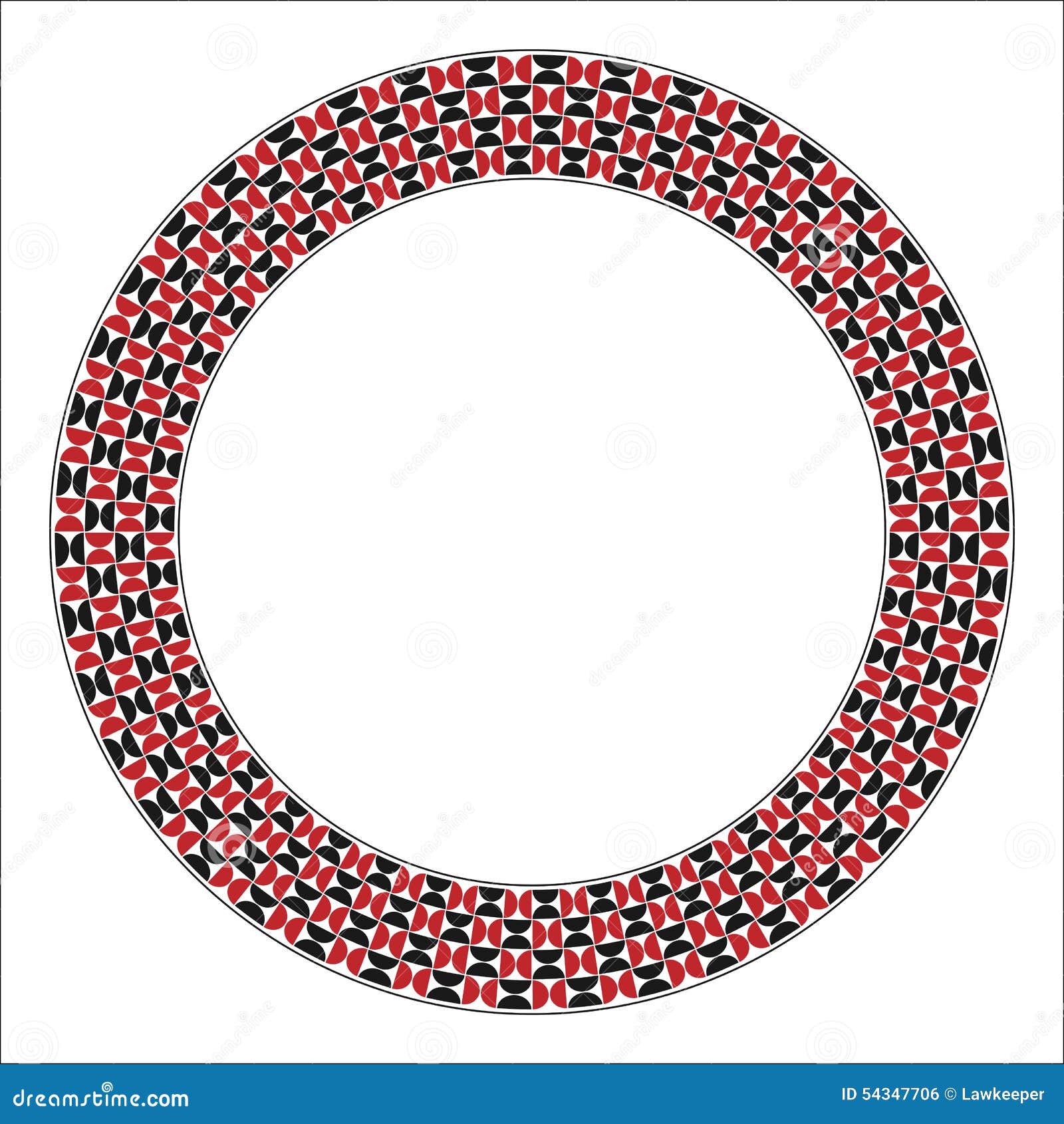 Abstract Round Medieval Geometric Pattern Stock Vector - Illustration ...