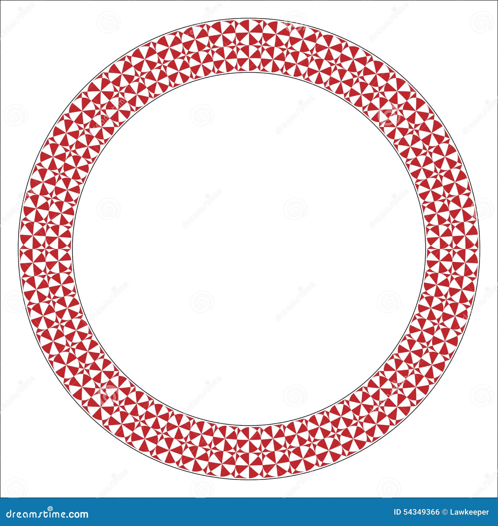 Abstract Round Medieval Geometric Pattern Stock Vector - Illustration ...