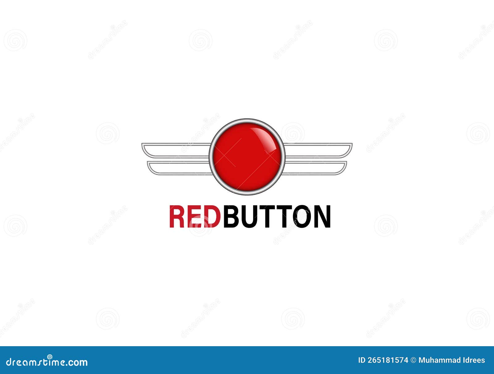 Abstract Round Metal Texture Red Button Logo Stock Illustration ...