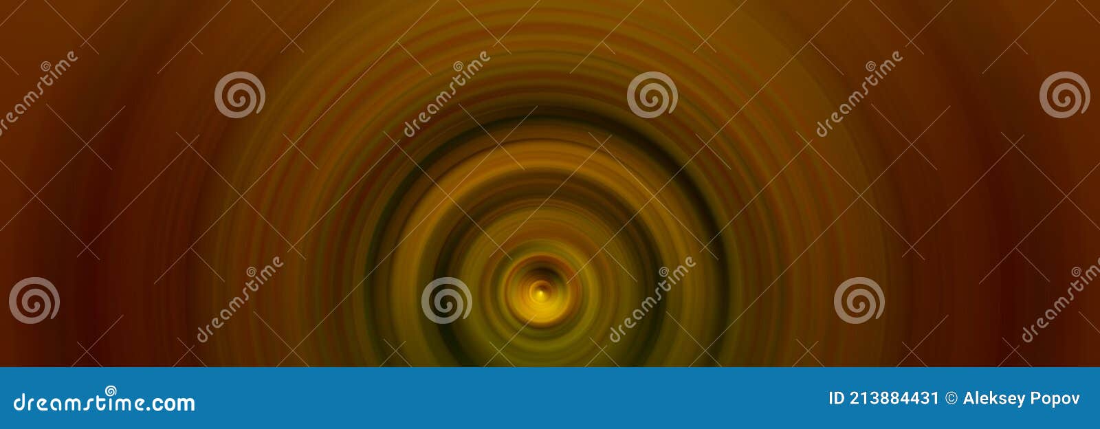 Abstract Round Orange Background. Circles from the Center Point. Image ...