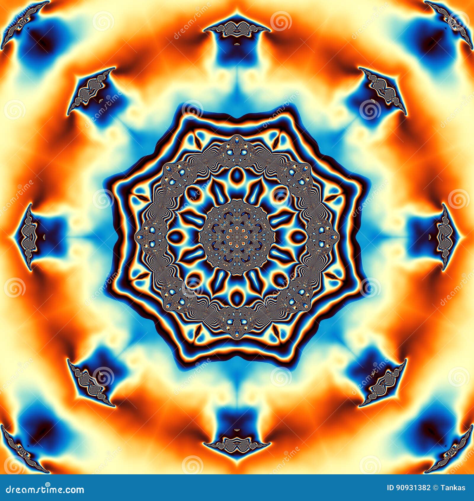 Abstract round pattern stock illustration. Illustration of round - 90931382