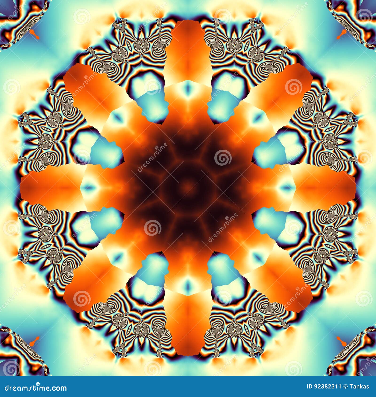 Abstract round pattern stock illustration. Illustration of concept ...