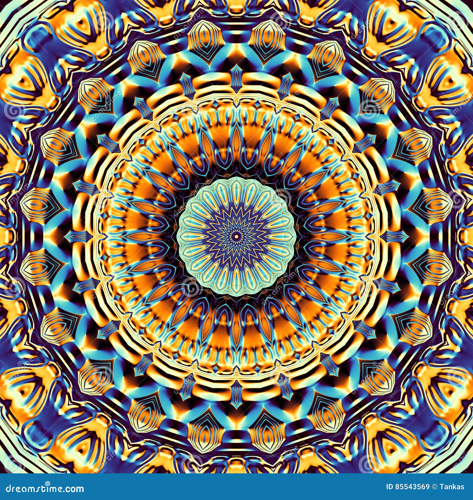 Abstract round pattern stock illustration. Illustration of psychedelic ...