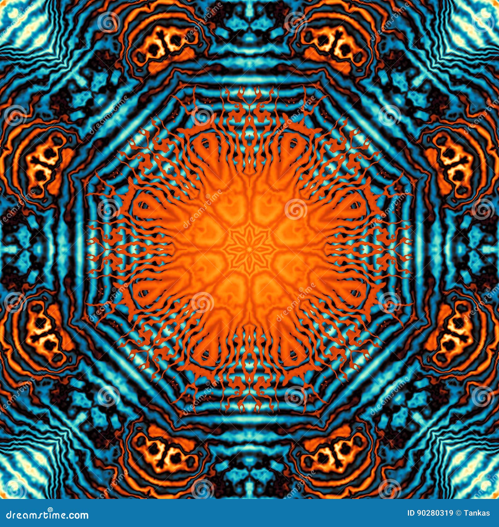 Abstract round pattern stock illustration. Illustration of square ...