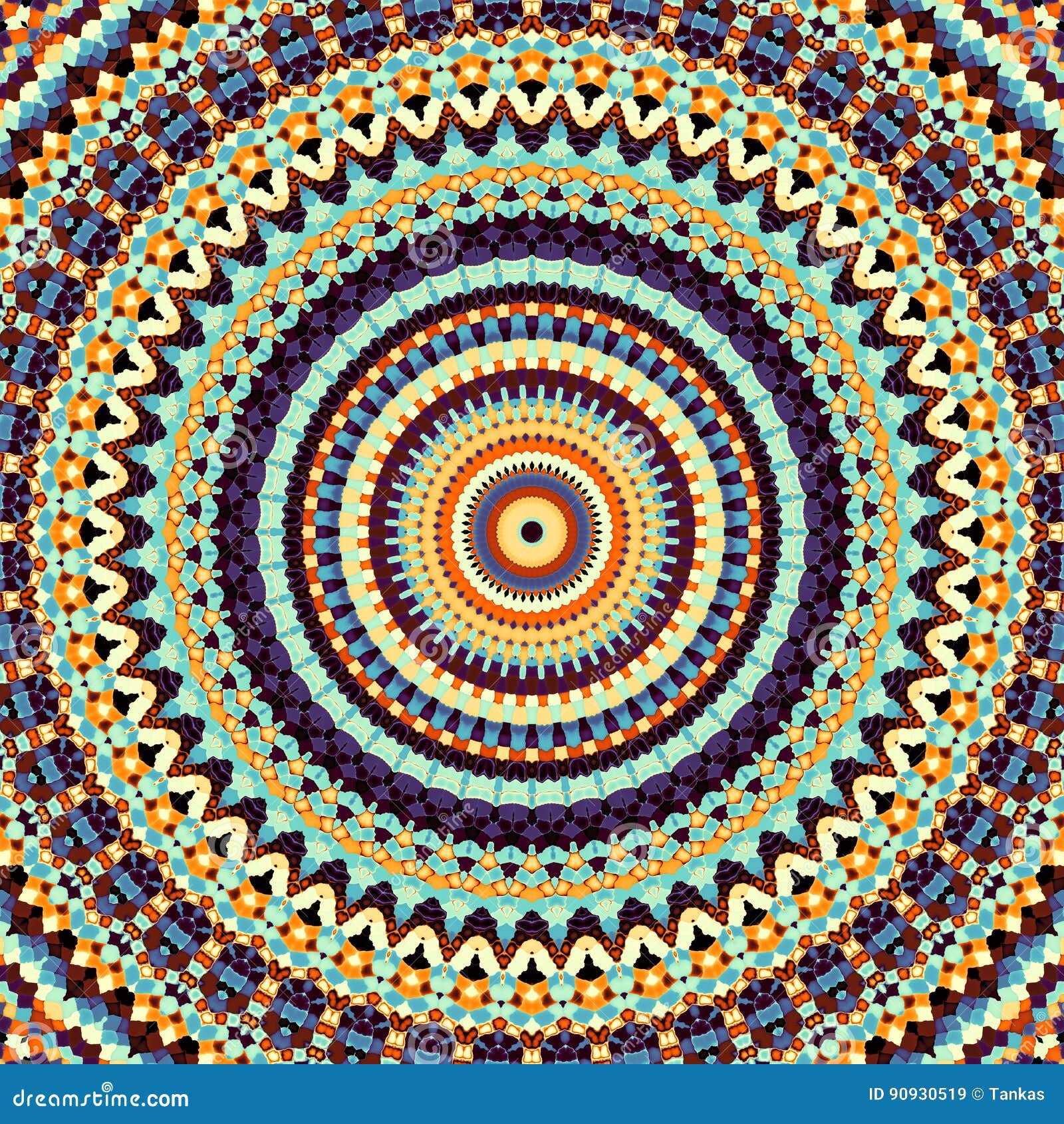 Abstract round pattern stock illustration. Illustration of generated ...