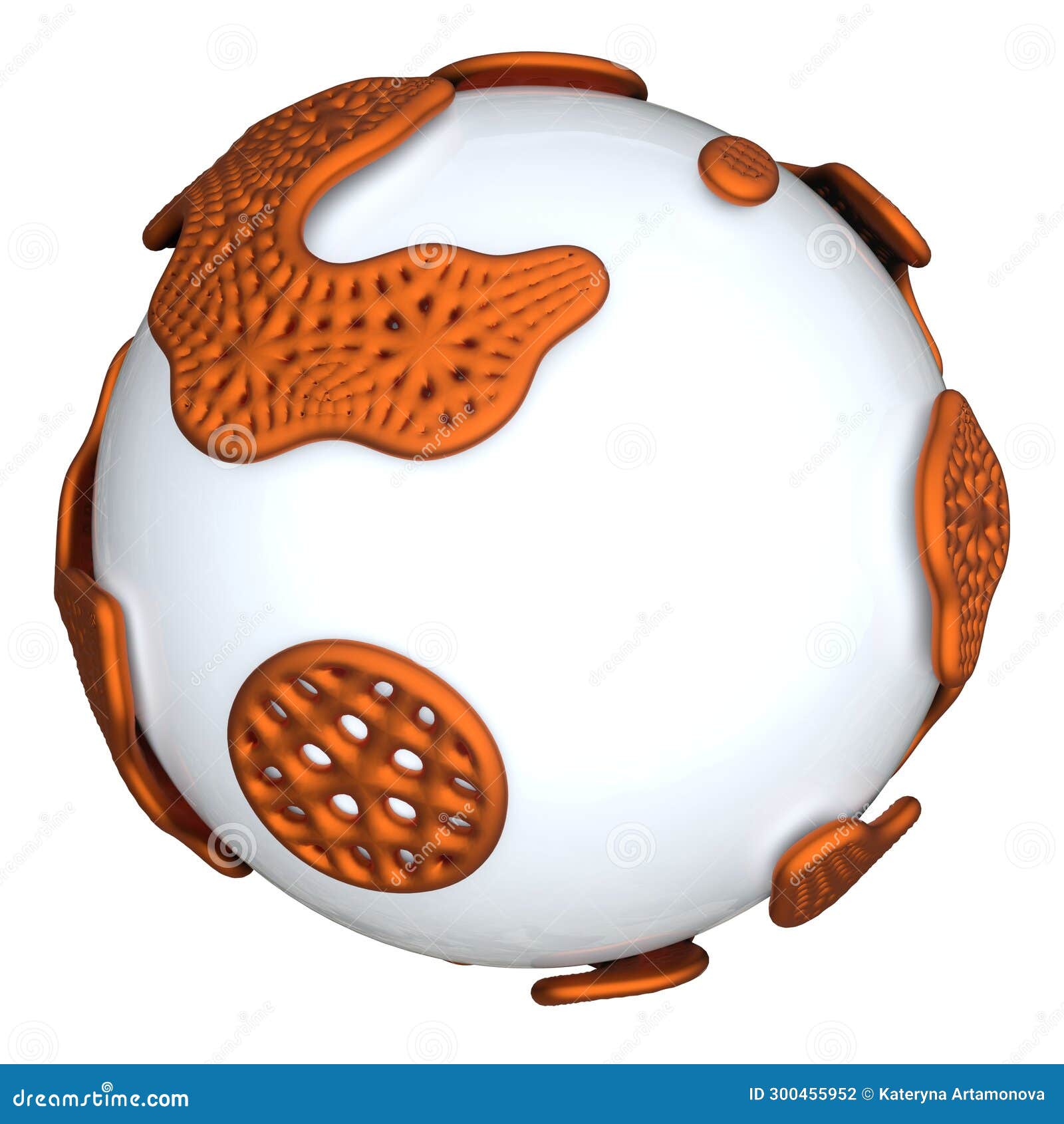 Abstract Round Shape. Isolated on a White Background Stock Illustration ...