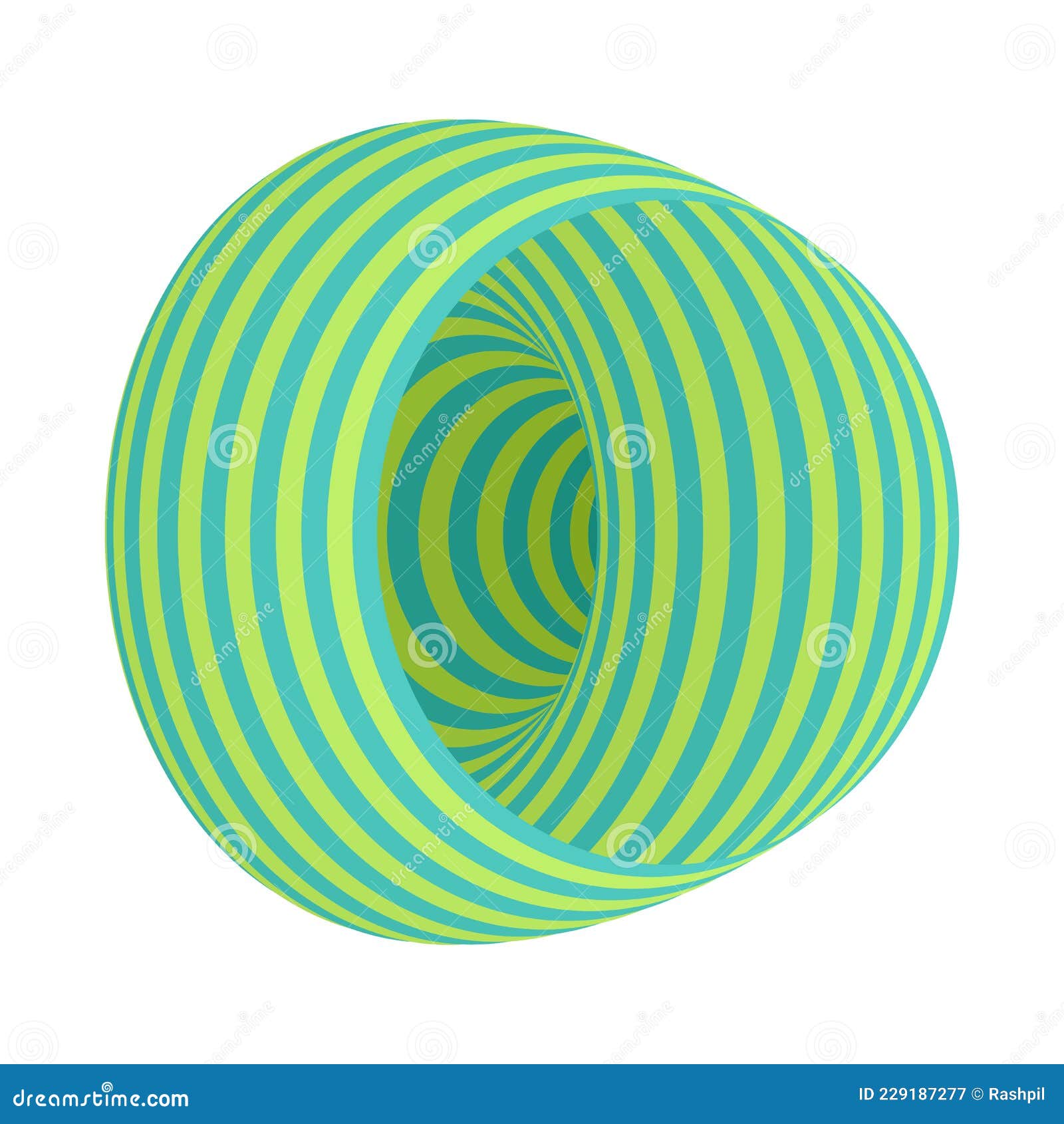 Abstract Round Shape. Striped Shell Stock Illustration - Illustration ...
