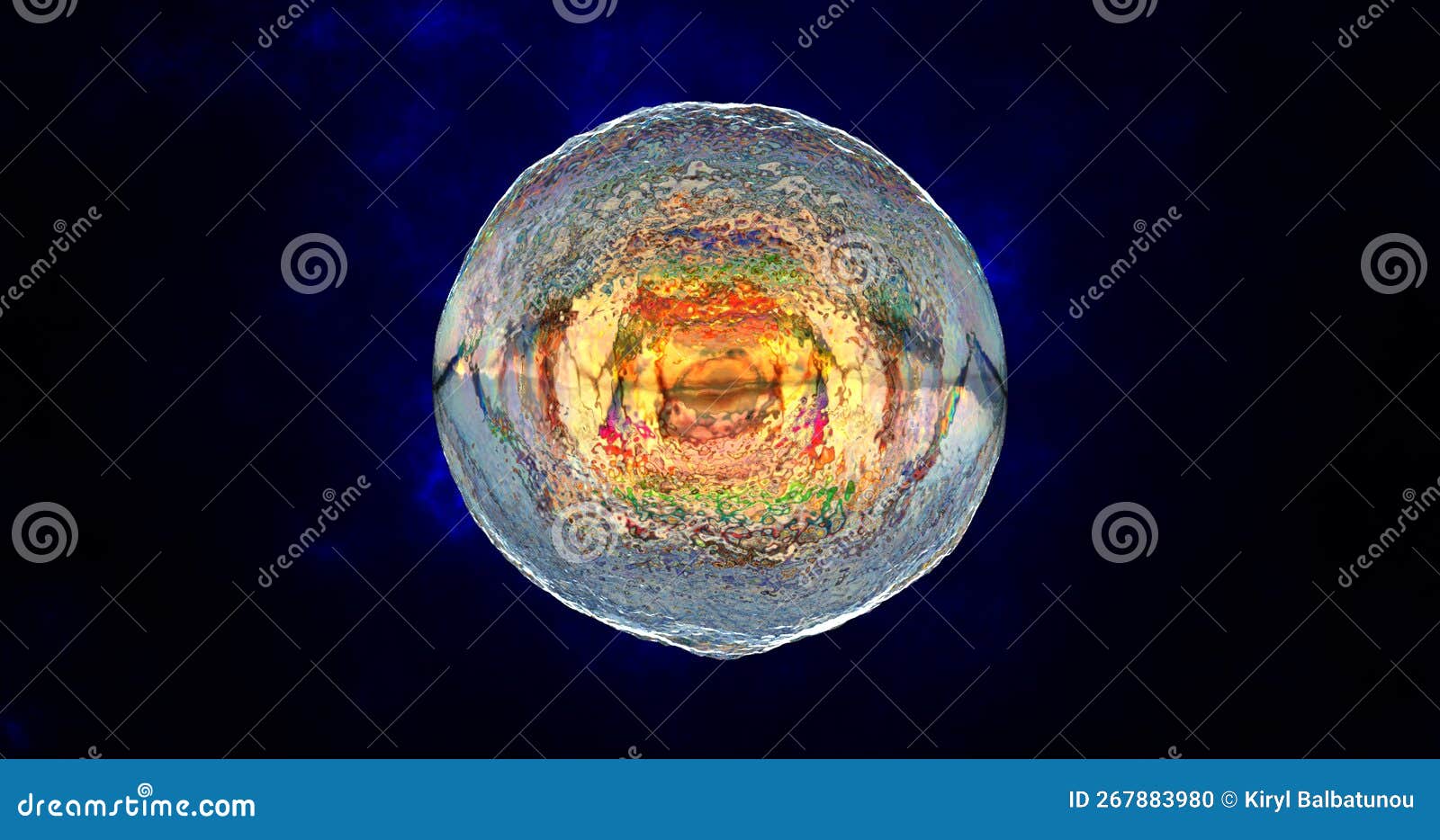 Abstract Round Sphere Liquid Iridescent Soap Bubble Futuristic ...