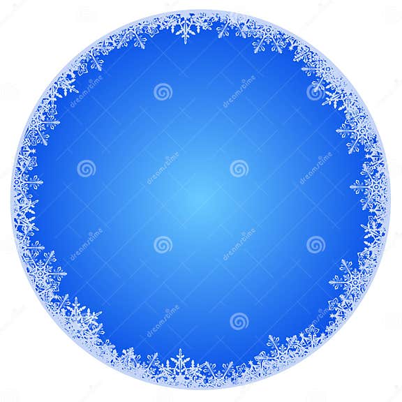 Abstract Round Winter Background with Snowflakes on the Edge Stock ... Abstract Round Winter Background with Snowflakes on the Edge Stock ...