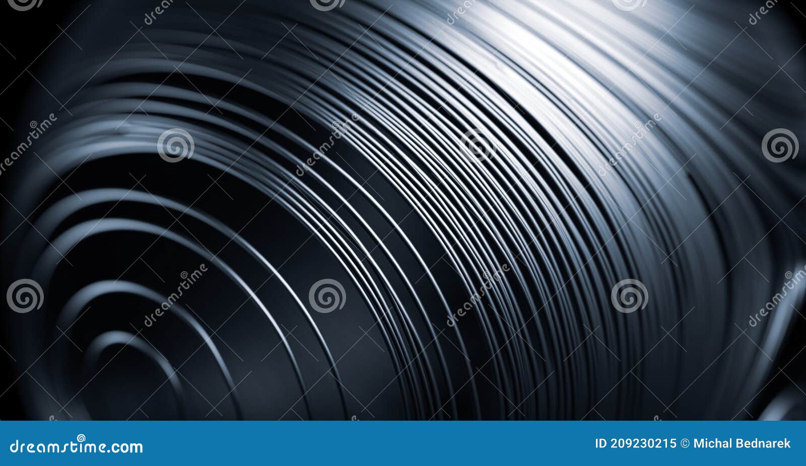 Abstract Round Wires Background. Modern Technology Concept Stock ...