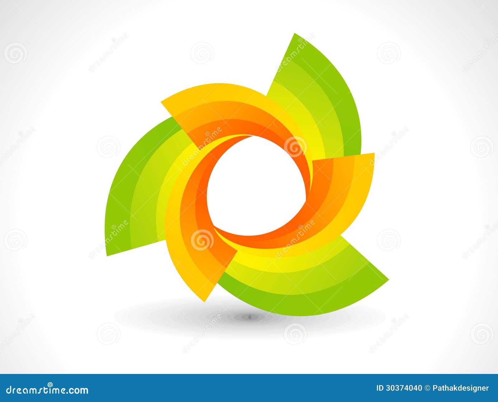 Abstract rounded circle stock vector. Illustration of motion - 30374040
