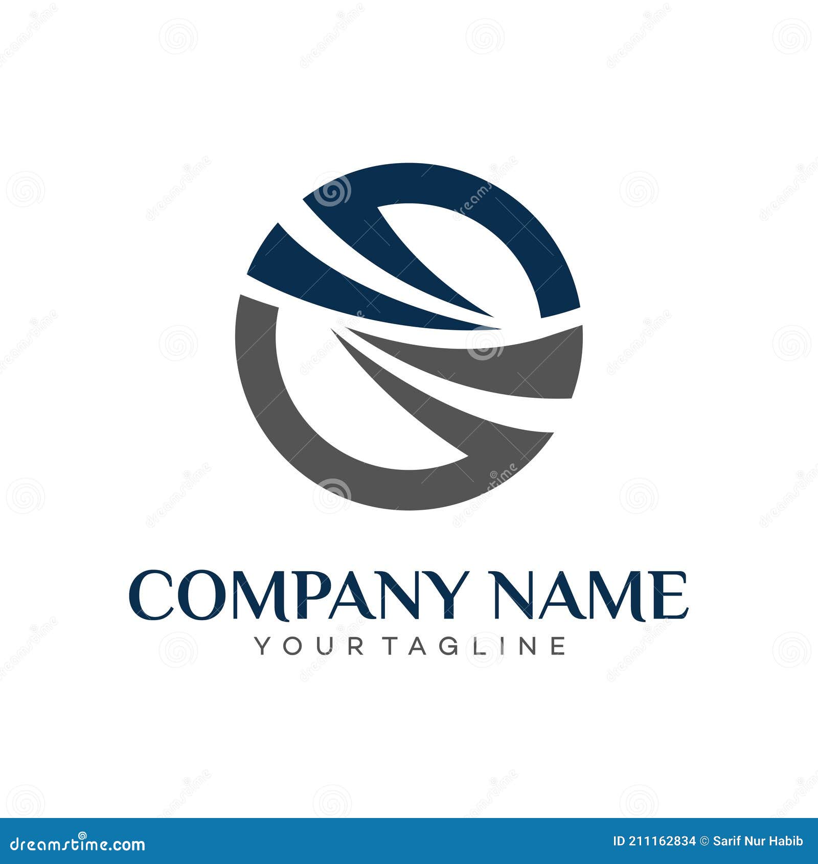 Abstract Rounded Logo Design Template Stock Vector - Illustration of ...