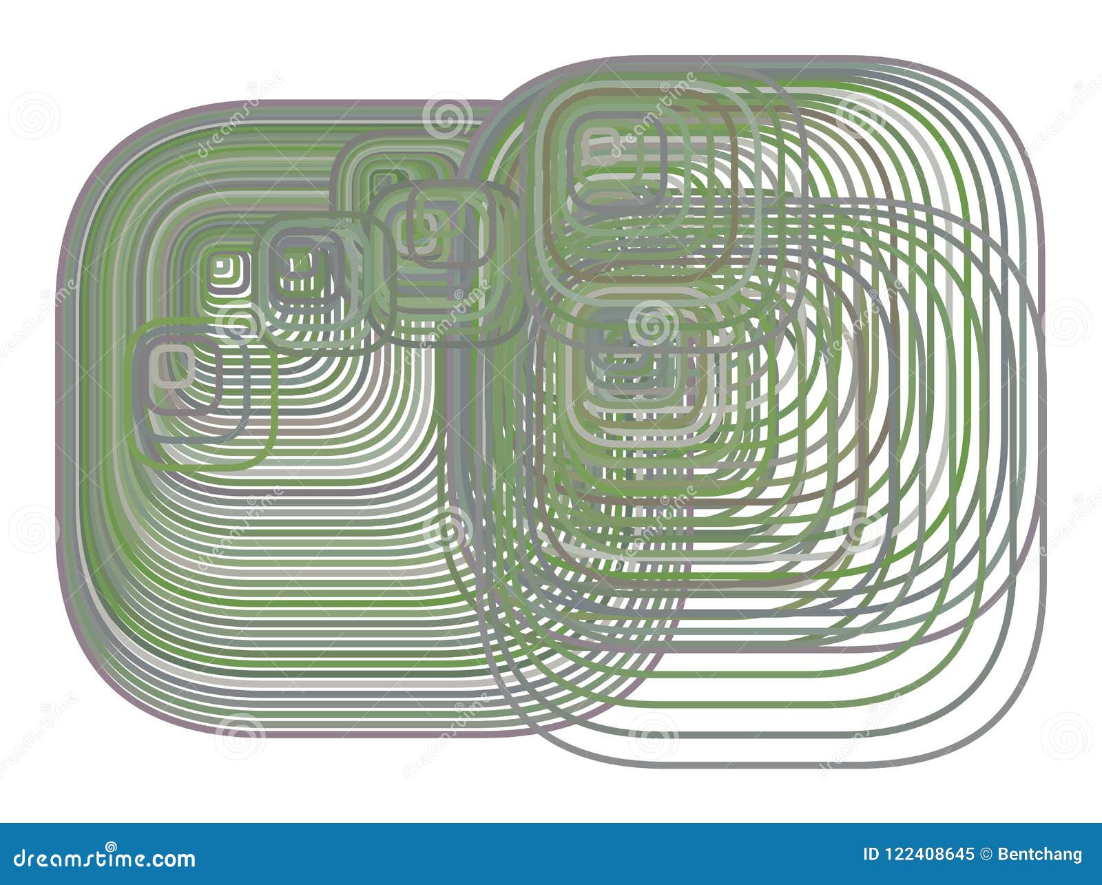 Abstract Rounded Rectangle Geometric Pattern, Colorful & Artistic for ...