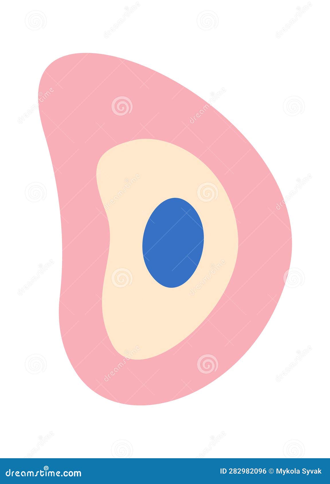 Abstract Rounded Shape stock vector. Illustration of round - 282982096