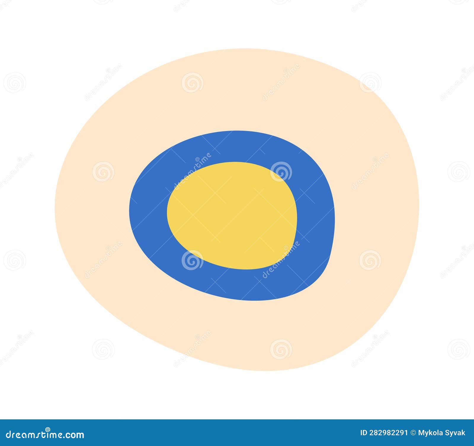 Abstract Rounded Shape stock vector. Illustration of minimal - 282982291