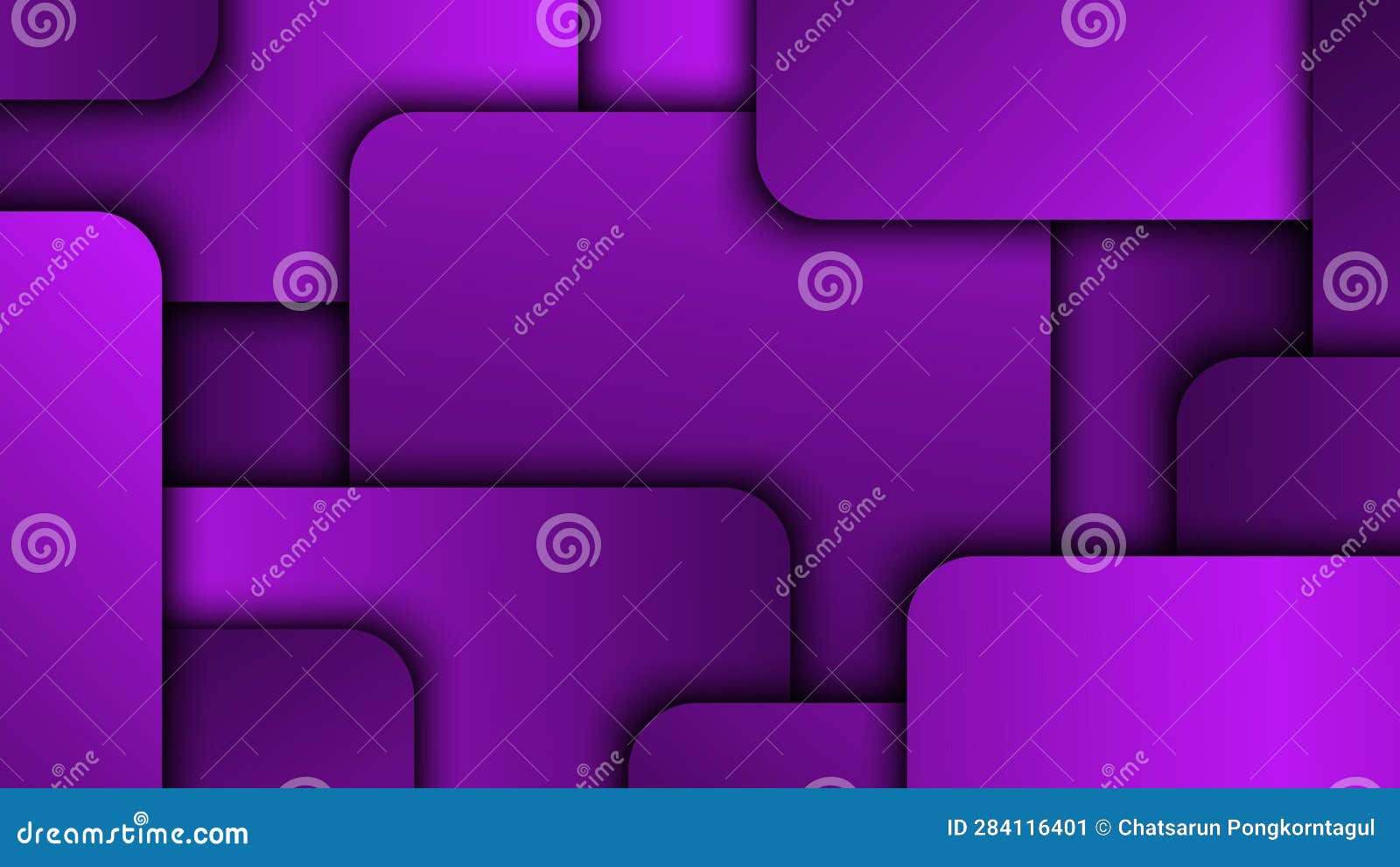Abstract Rounded Squares Dark Purple with and Shadow on Background ...