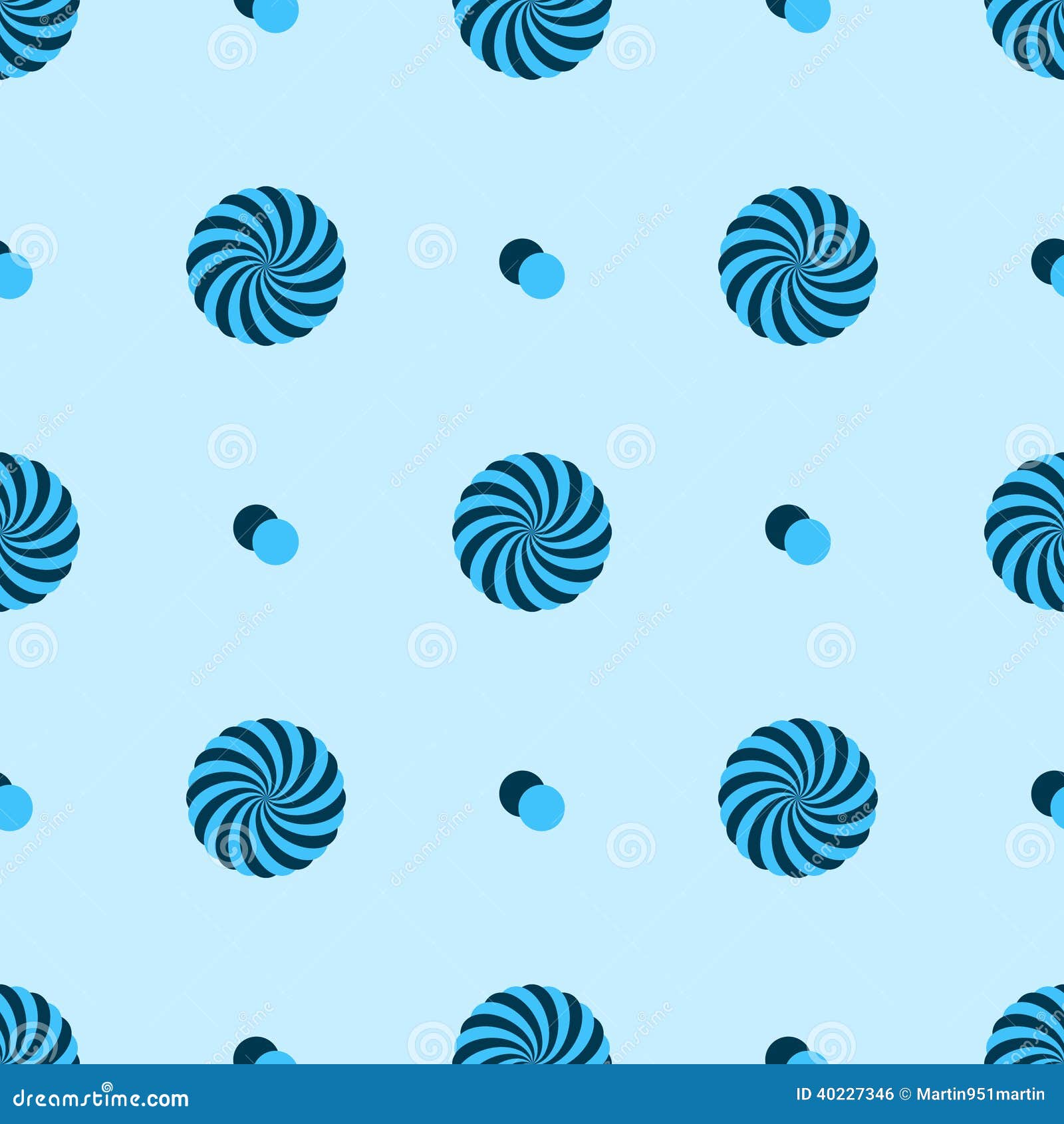 Abstract Rounded Striped Circle Blue Pattern Eps10 Stock Vector ...