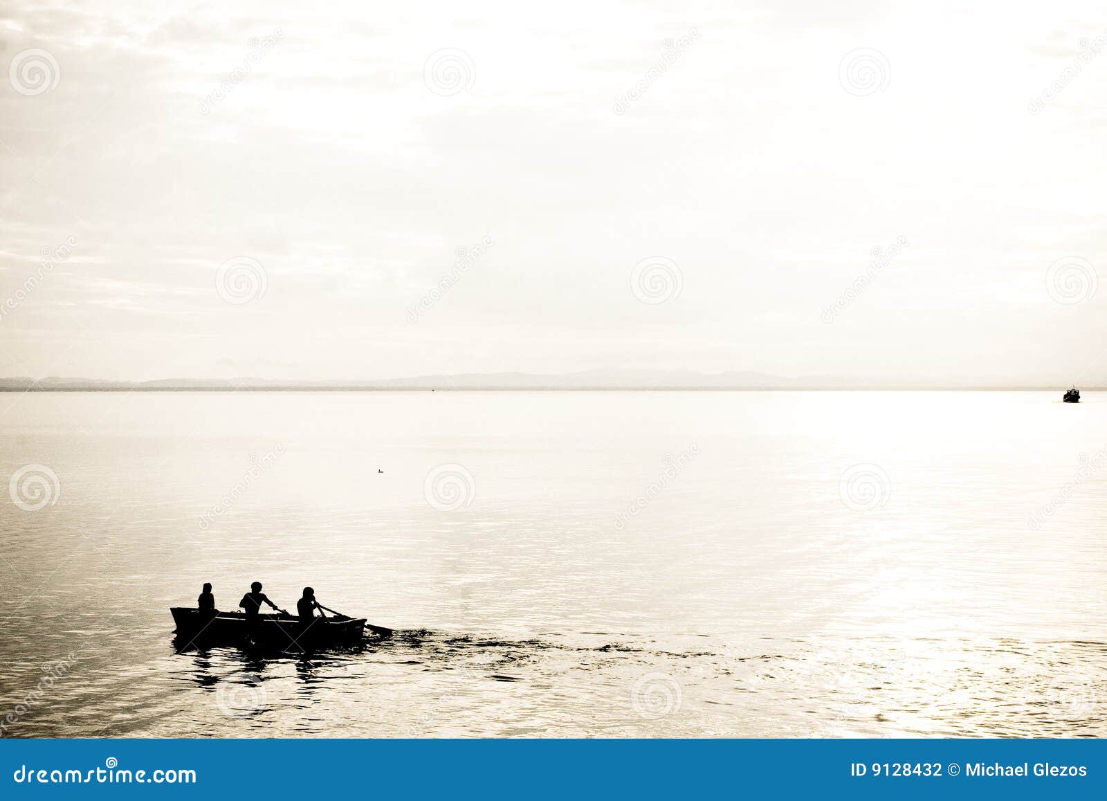 Abstract Rowing Silhouette stock photo. Image of sepia - 9128432