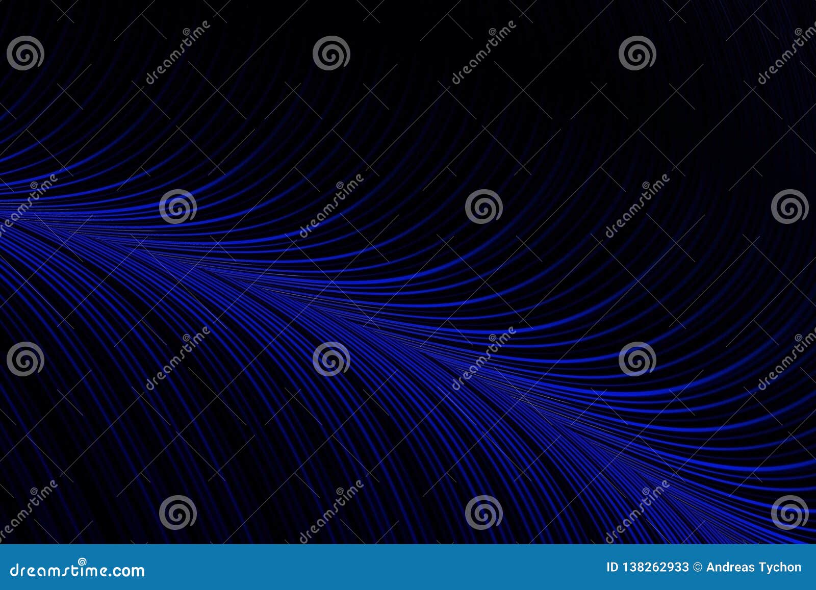 Abstract Royal Blue Plume with Black Copy Space Stock Illustration ...