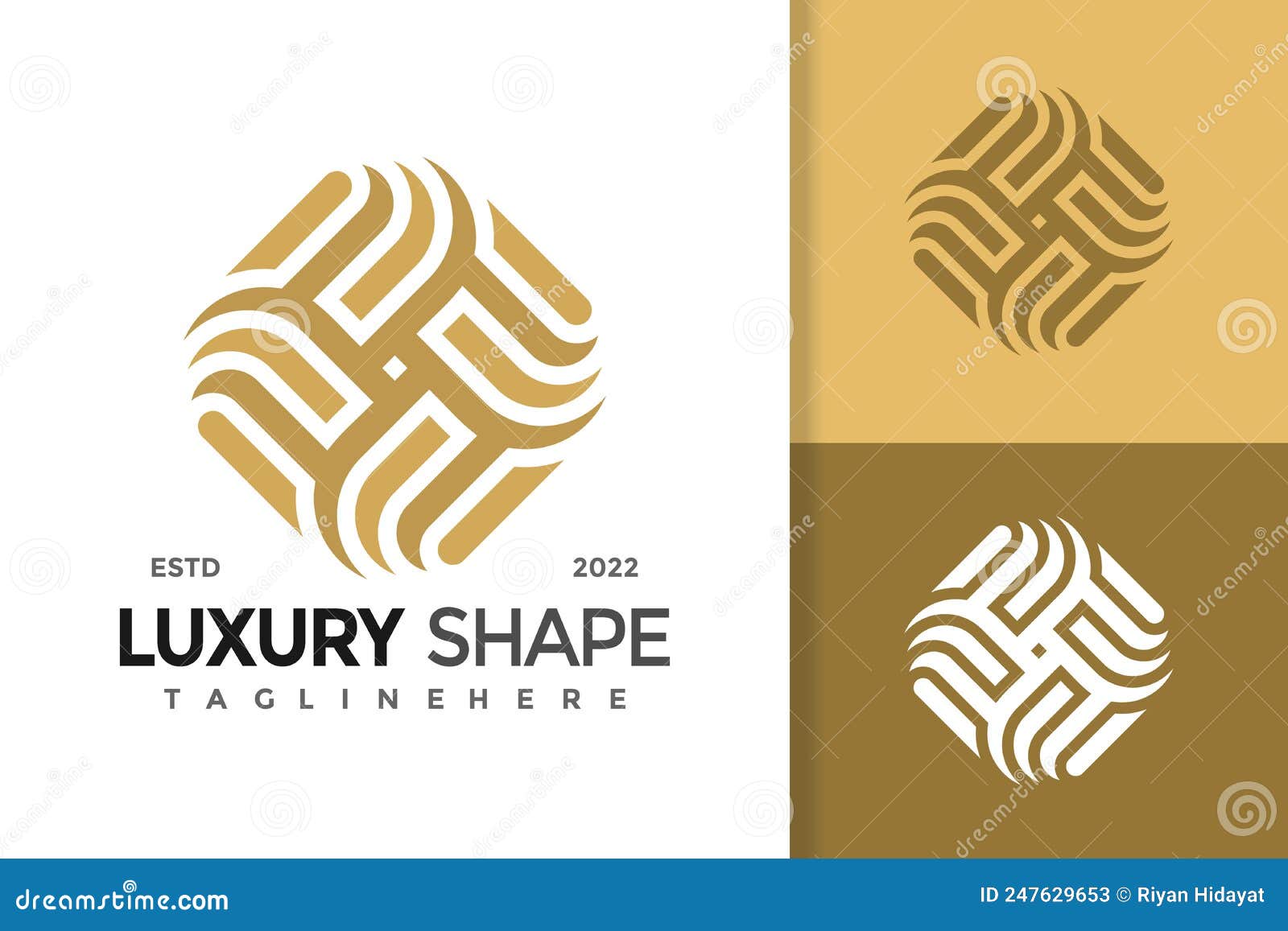 Abstract Royal Shape Modern Logo Design Vector Template Stock Vector ...