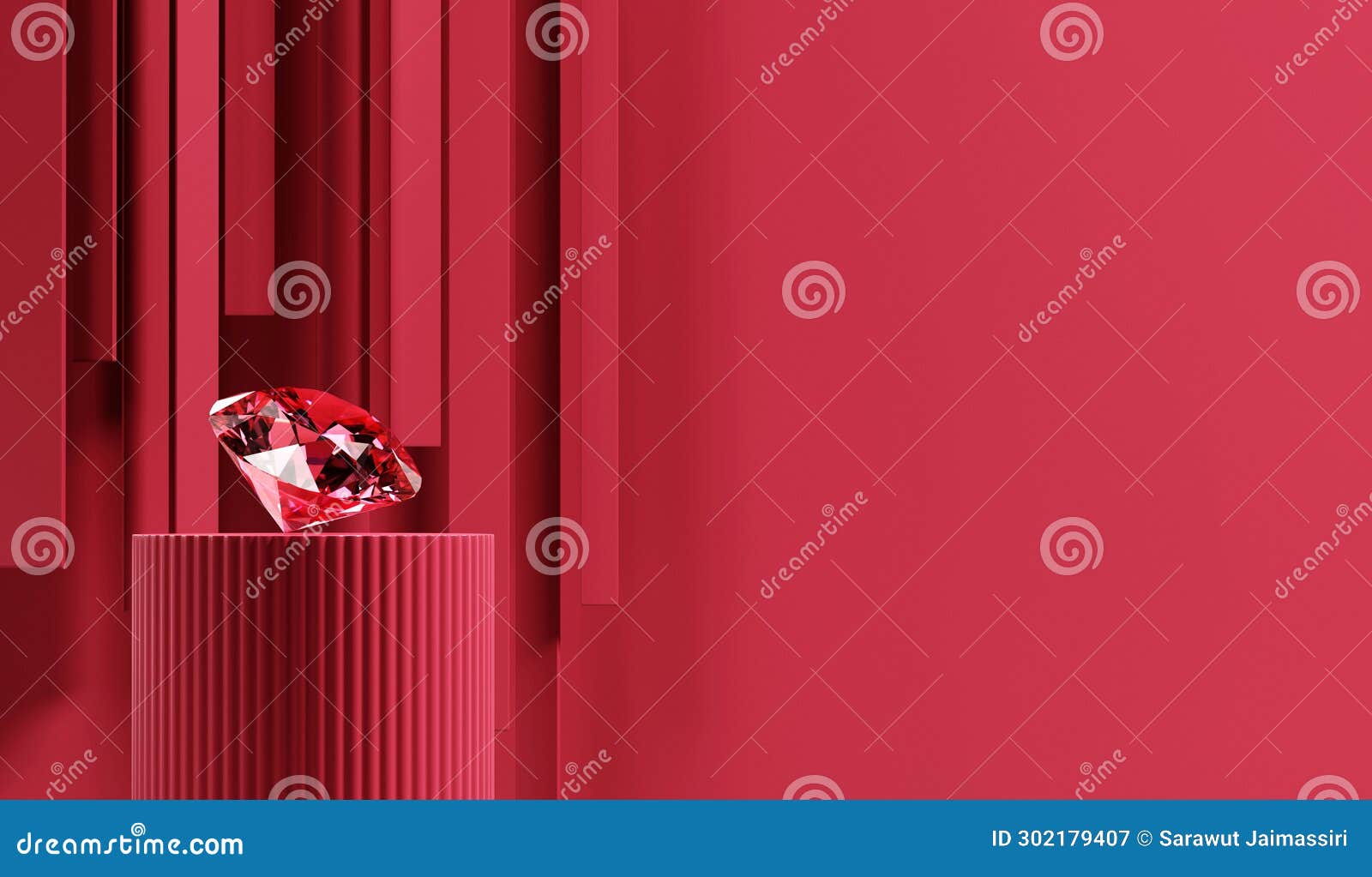 Abstract Red And Ruby Colored Background With Vertical Stripes. Vector ...