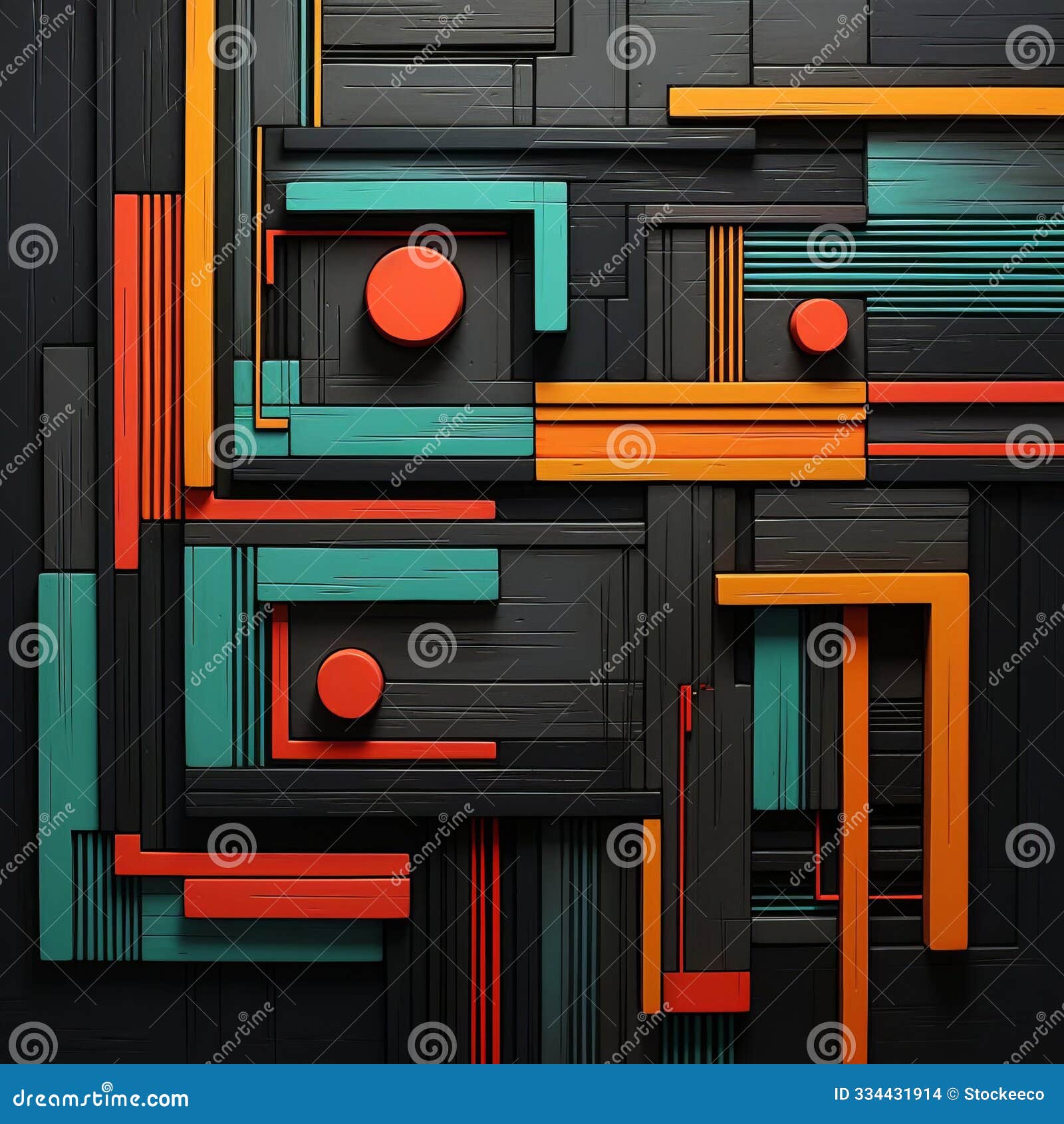 Abstract Rugged Classic Modular Constructivism Art Designs Stock ...