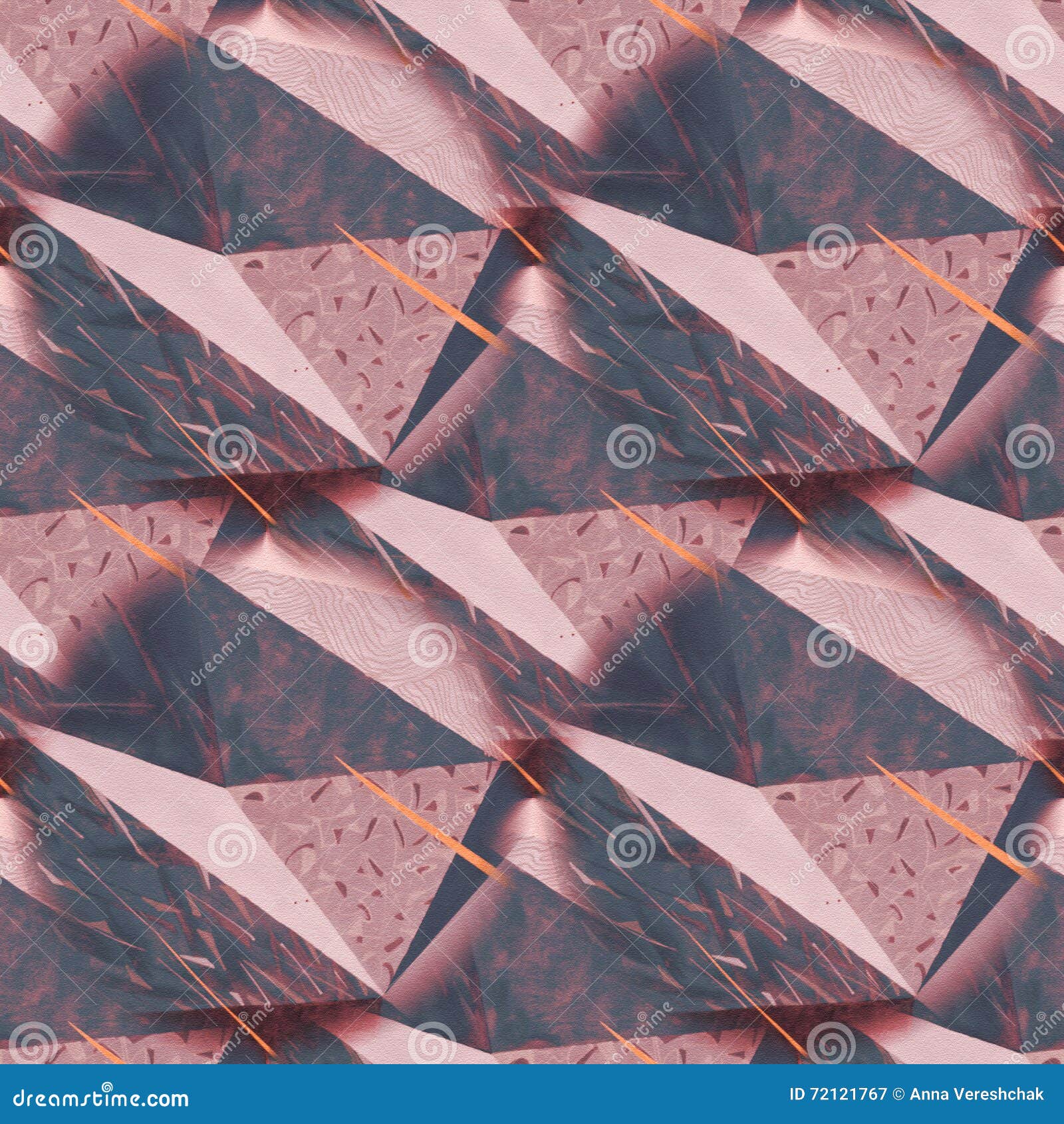 Abstract Rumpled Triangular Background Texture. Seamless Polygonal ...