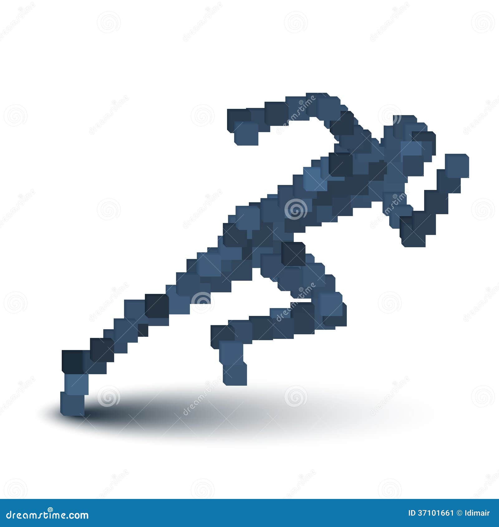 Abstract Running Human Figure Stock Vector - Illustration of fitness ...