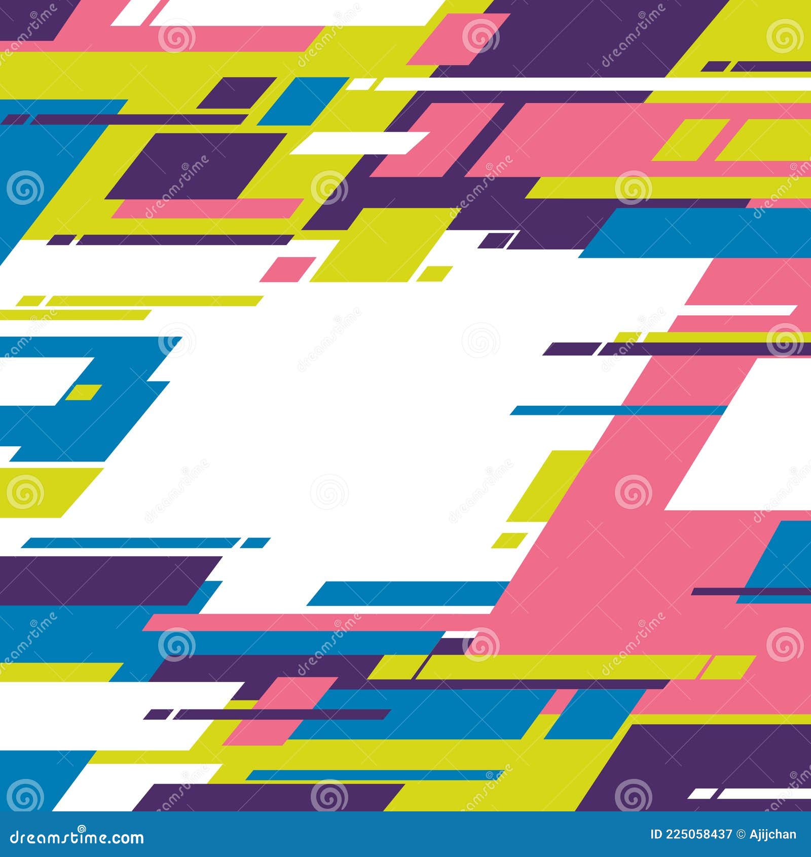 Red Rectangular Shapes Of Random Size On Black Background Royalty-Free ...