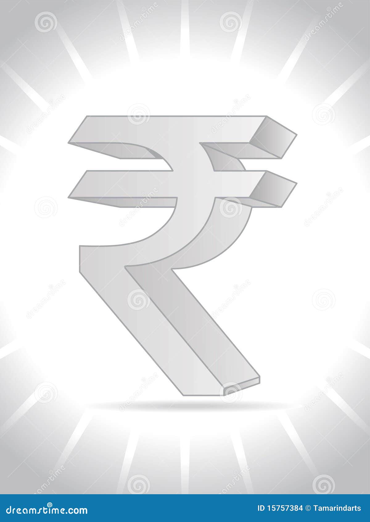 Abstract Rupee Sign Symbol Design Stock Vector - Illustration of ...