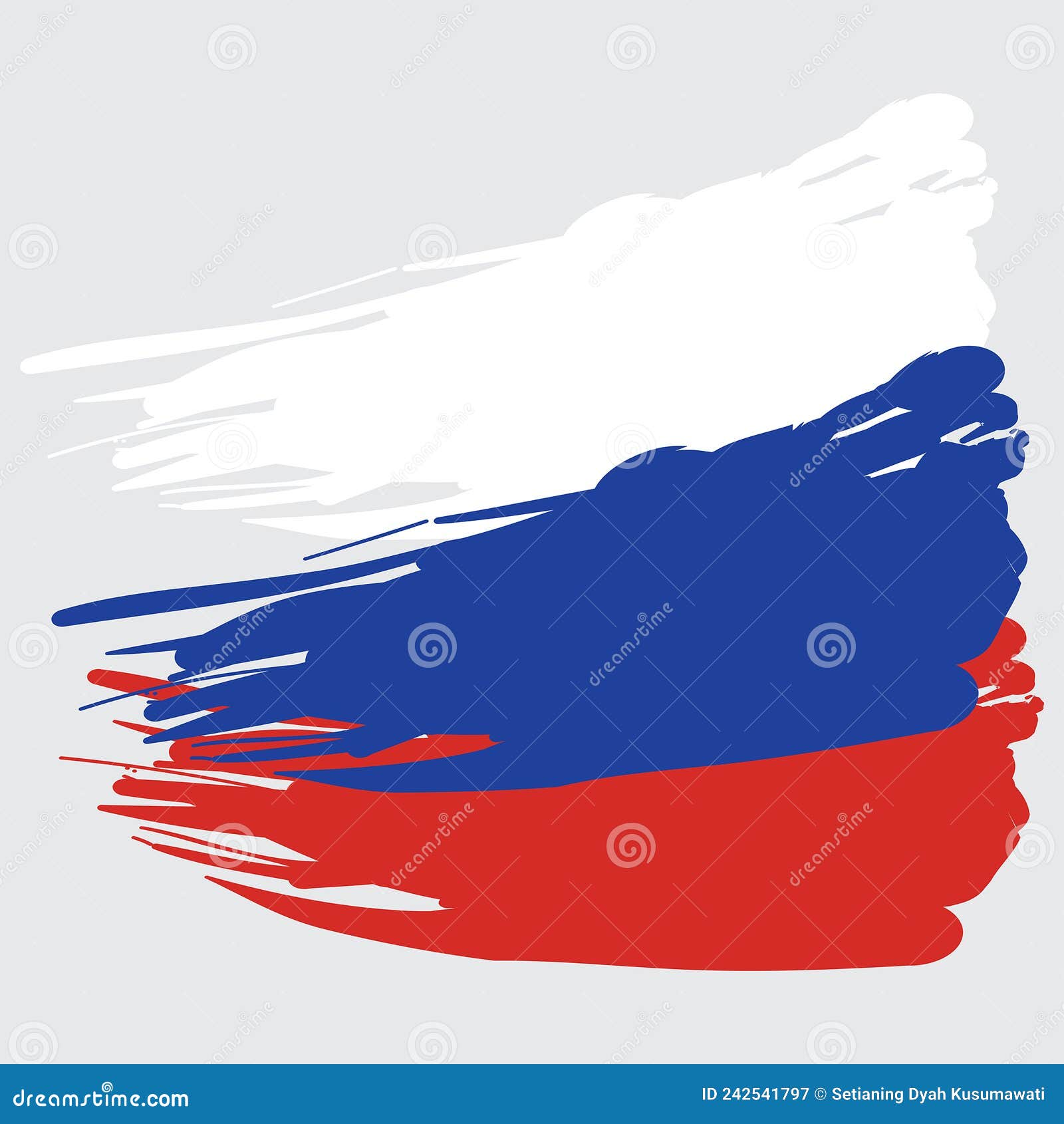 Abstract Russia Flag Banner. Vector Stock Vector - Illustration of blue ...