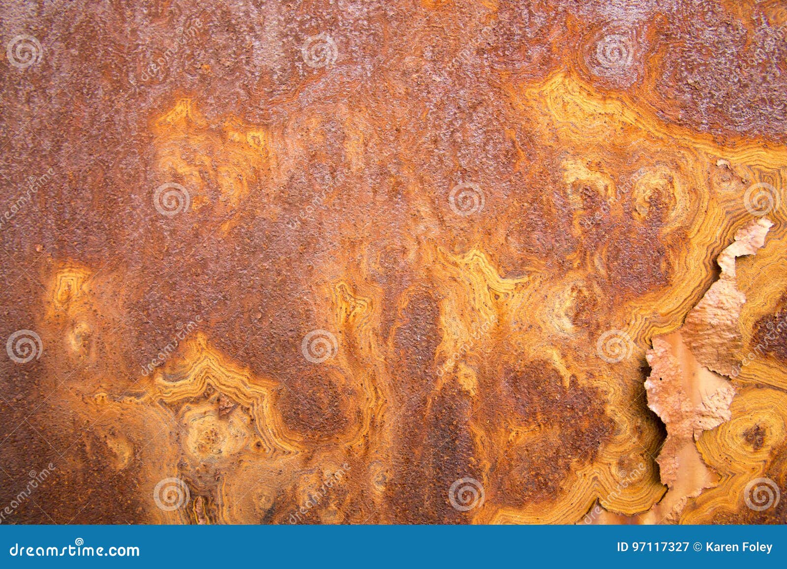 Abstract of rusting metal stock image. Image of metal - 97117327