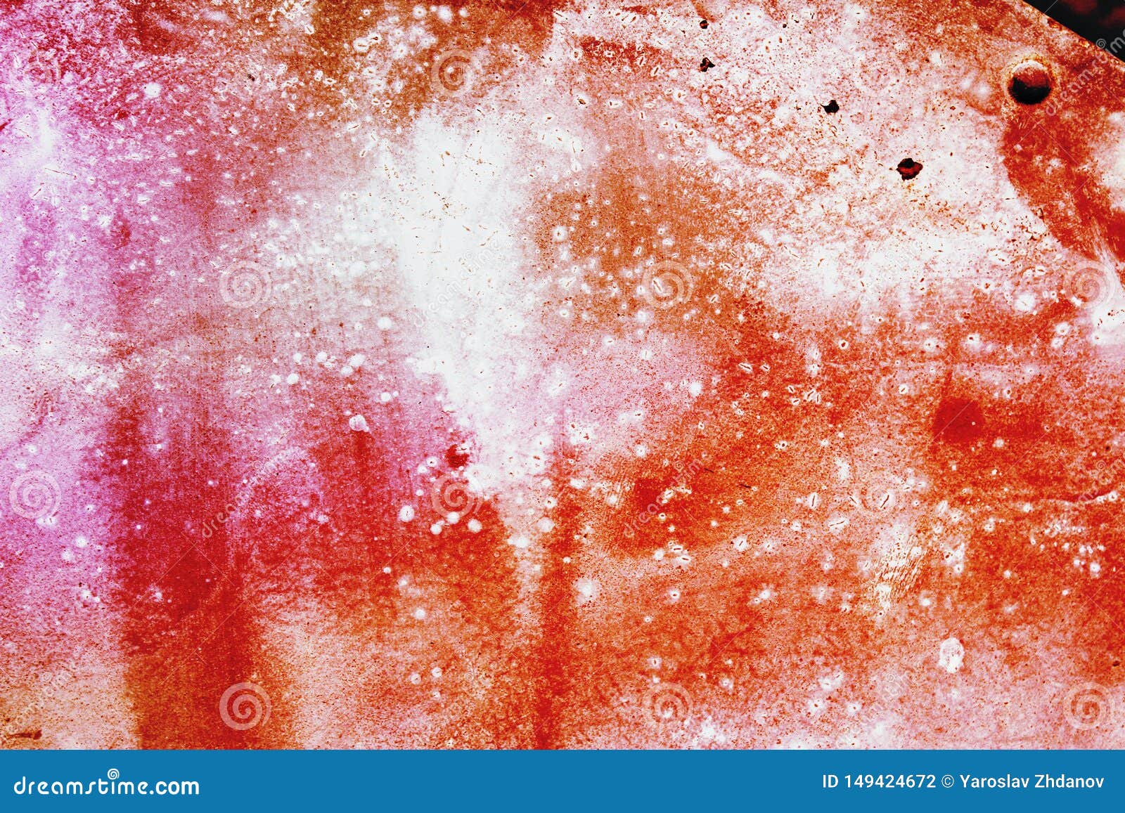 Dirty Rusty Surface with Rivets and Rust. Shades of Red. Stock Photo ...