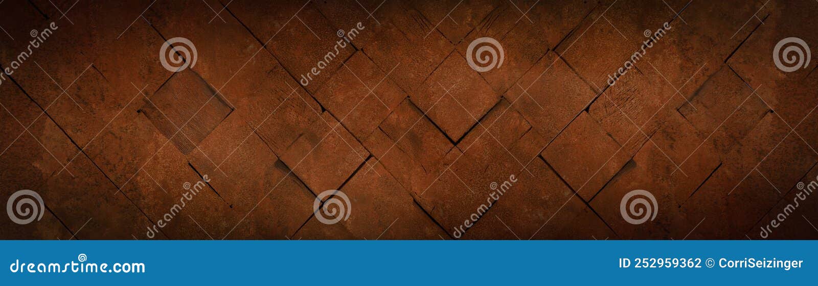 Abstract Rusty Metal Steel Cubes Wall, Rust Texture Background Banner ...