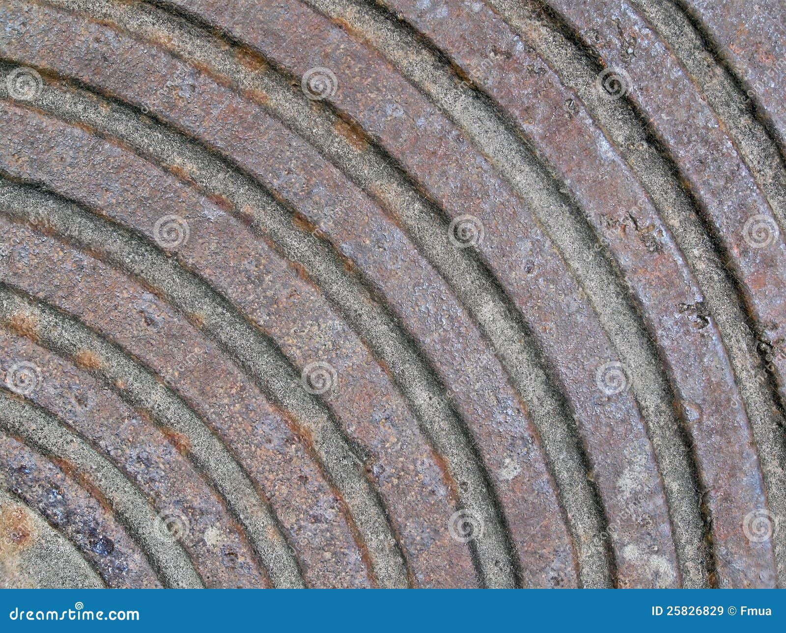 Abstract Rusty Metall Surface with Round Rings, Stock Image - Image of ...