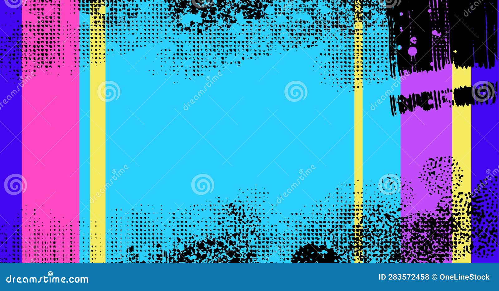 Abstract 80s Style Colorful Vivid Optimistic Background Stock ...