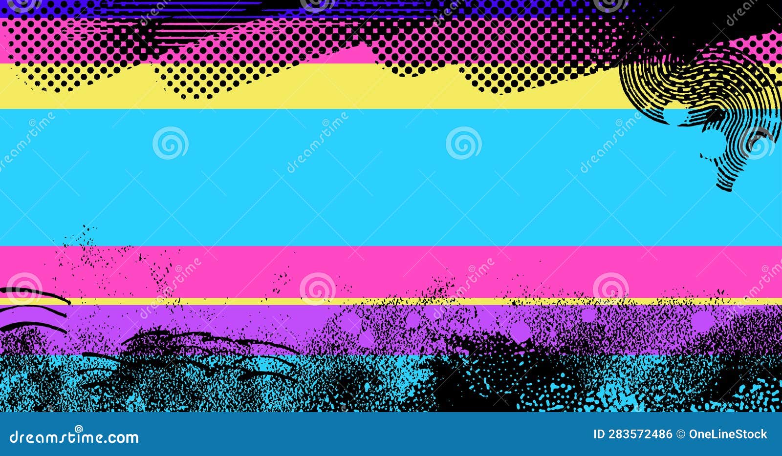 Abstract 80s Style Colorful Vivid Optimistic Background Stock ...