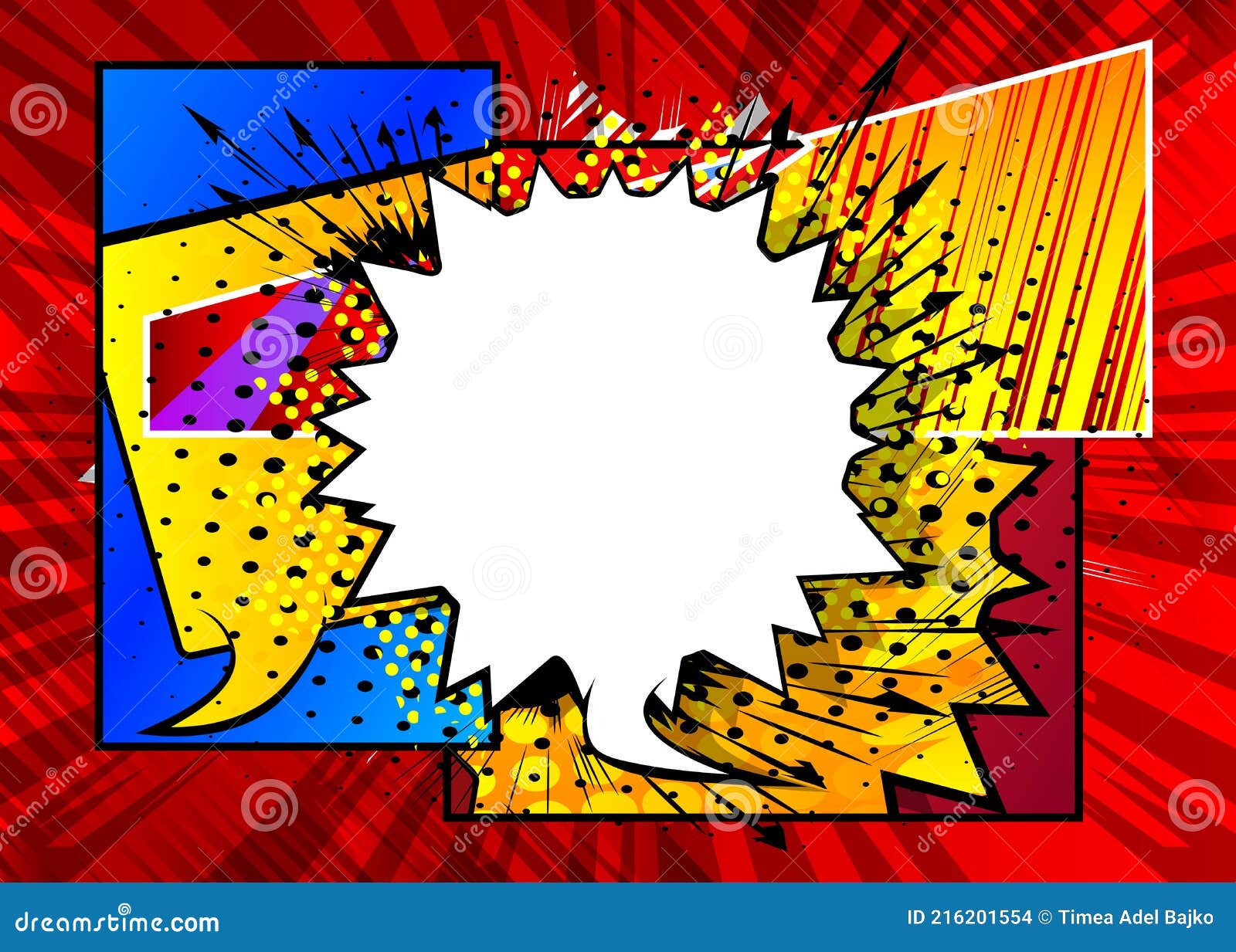 Blank Comic Strip Background