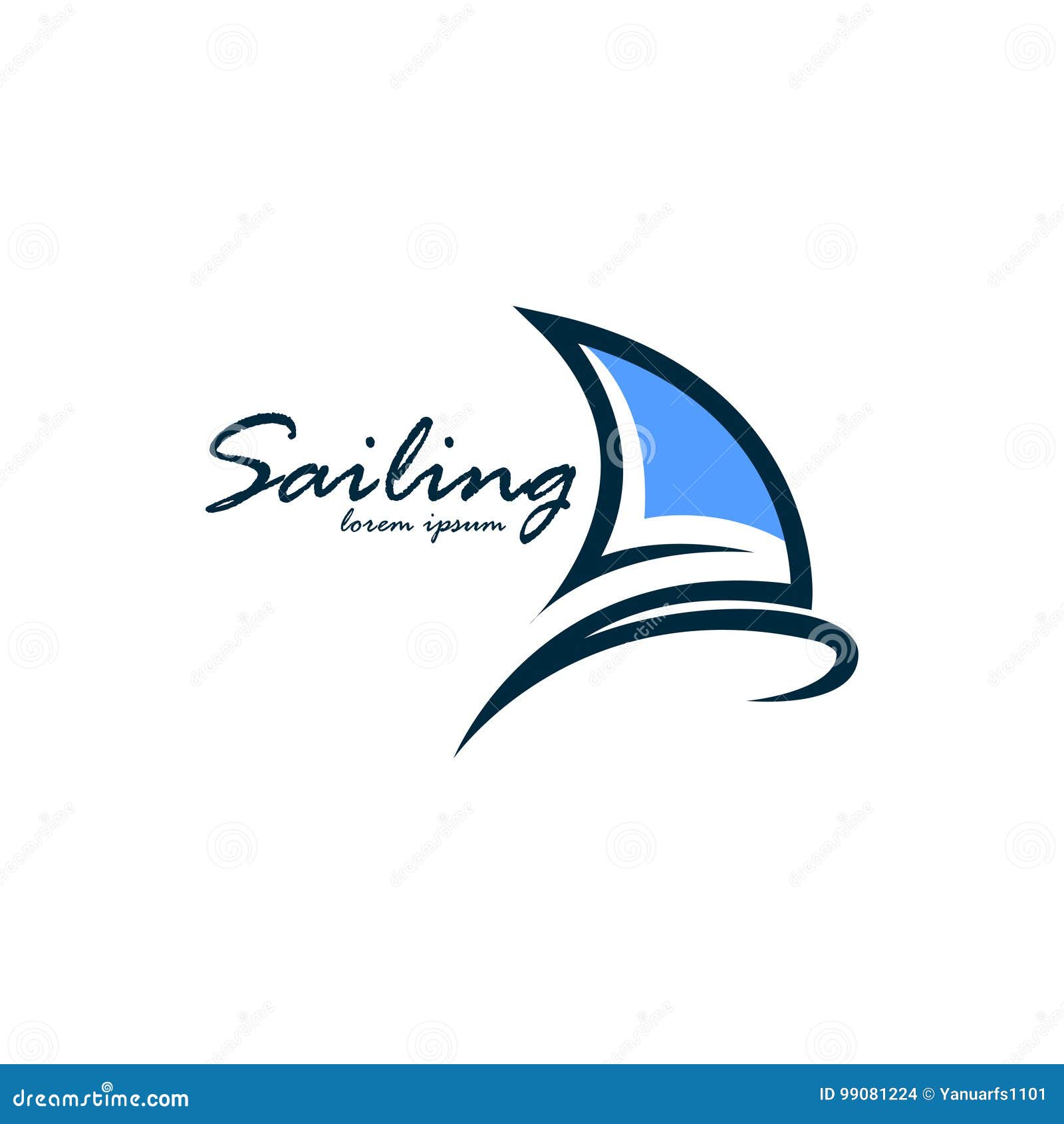 Sailing Logo Vector stock vector. Illustration of boat - 99081224
