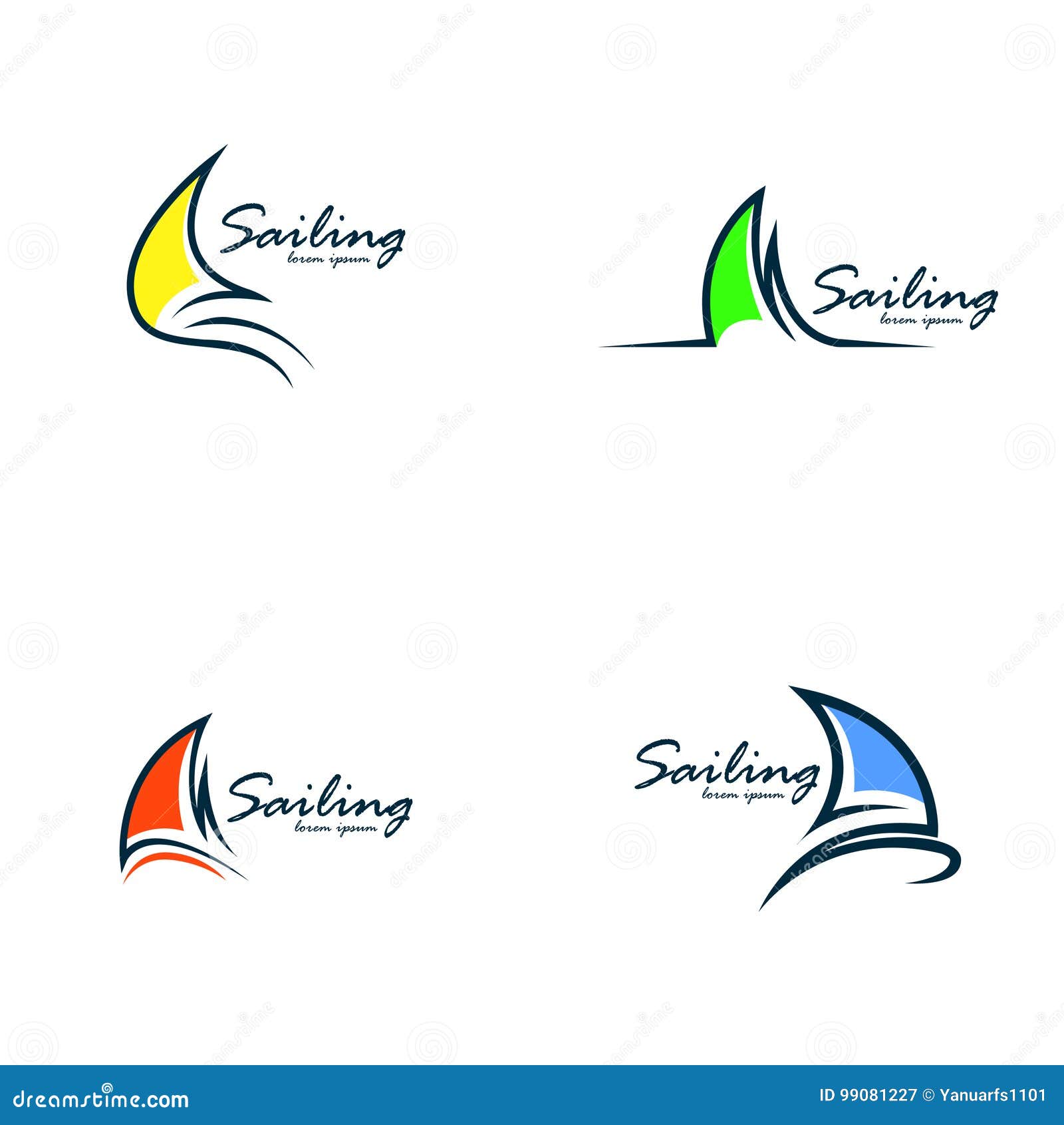 Sailing Logo Vector stock vector. Illustration of graphic - 99081227