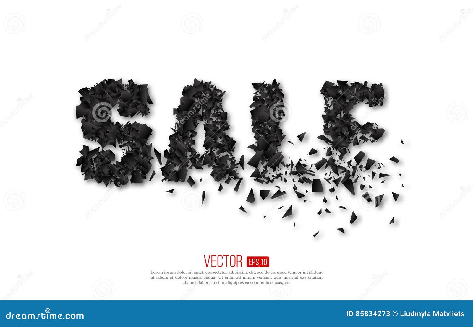 Abstract Sale Sign with Explosion Effect. Stock Illustration ...
