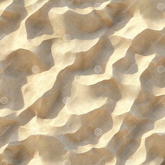 Abstract Sand Dunes with Soft Textures and Light Shadows Stock Photo ...