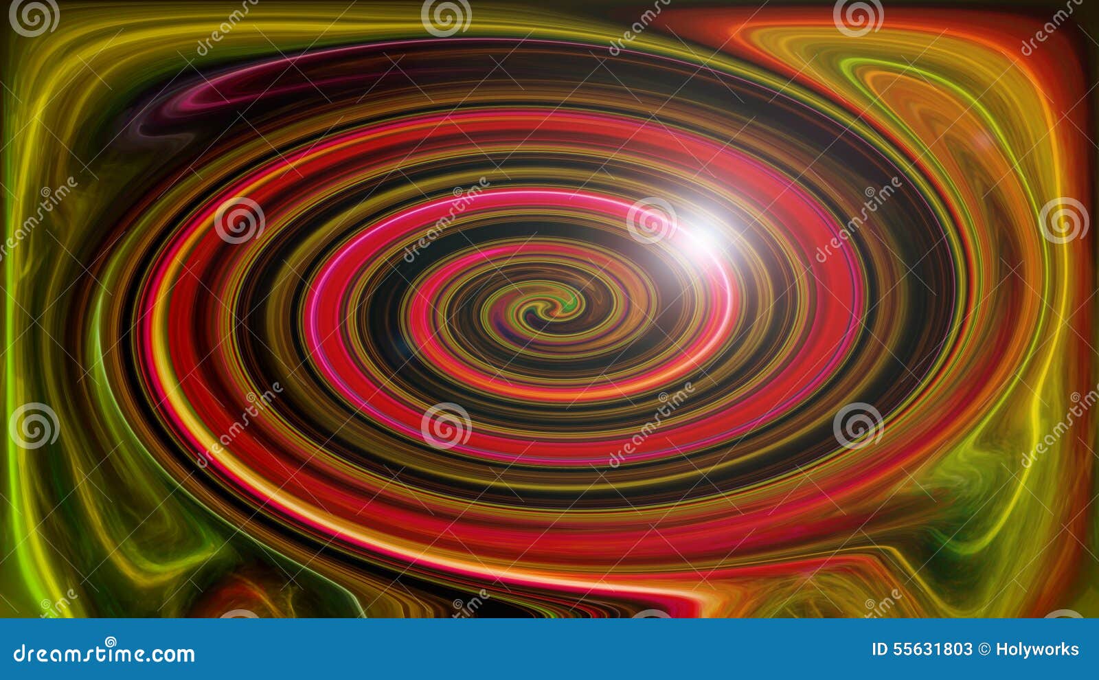Abstract Saturated Twirl of Colors Stock Illustration - Illustration of ...